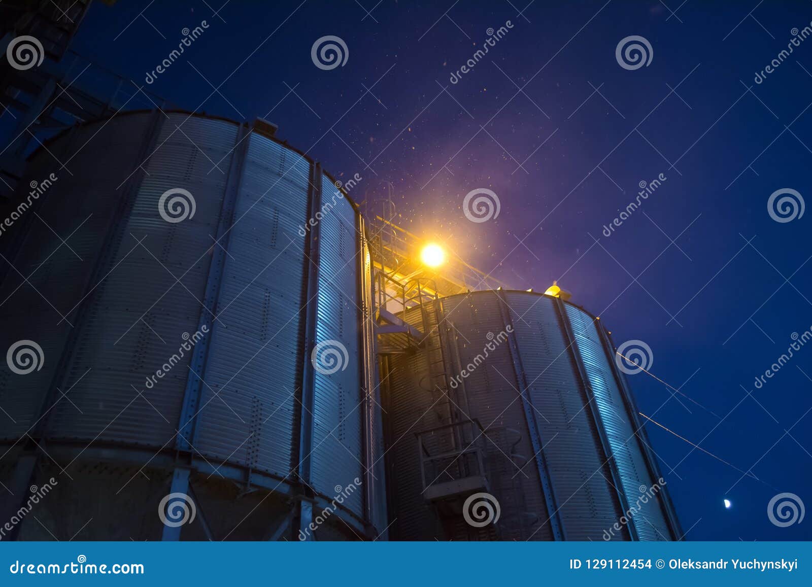 Elevator at Night Sometimes Performs Work on Receiving, Cleaning ...