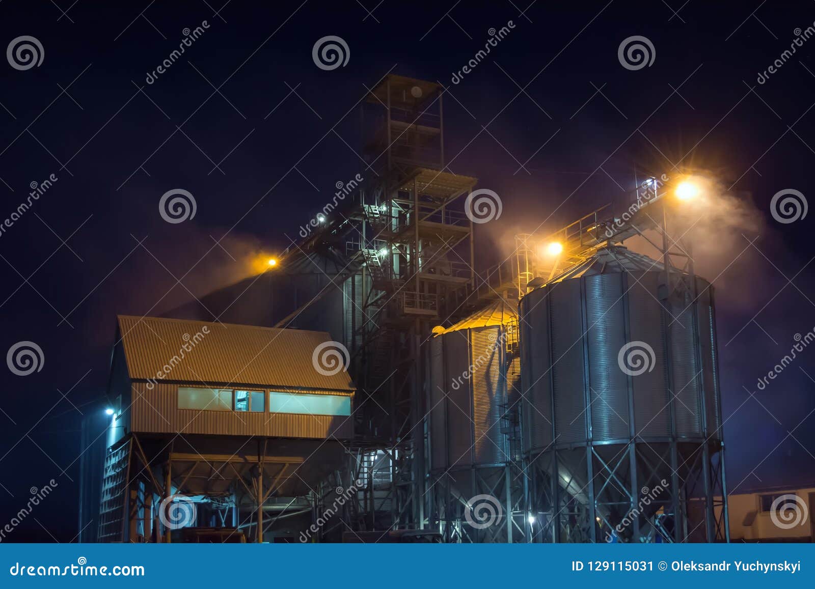 Elevator at Night Sometimes Performs Work on Receiving, Cleaning ...