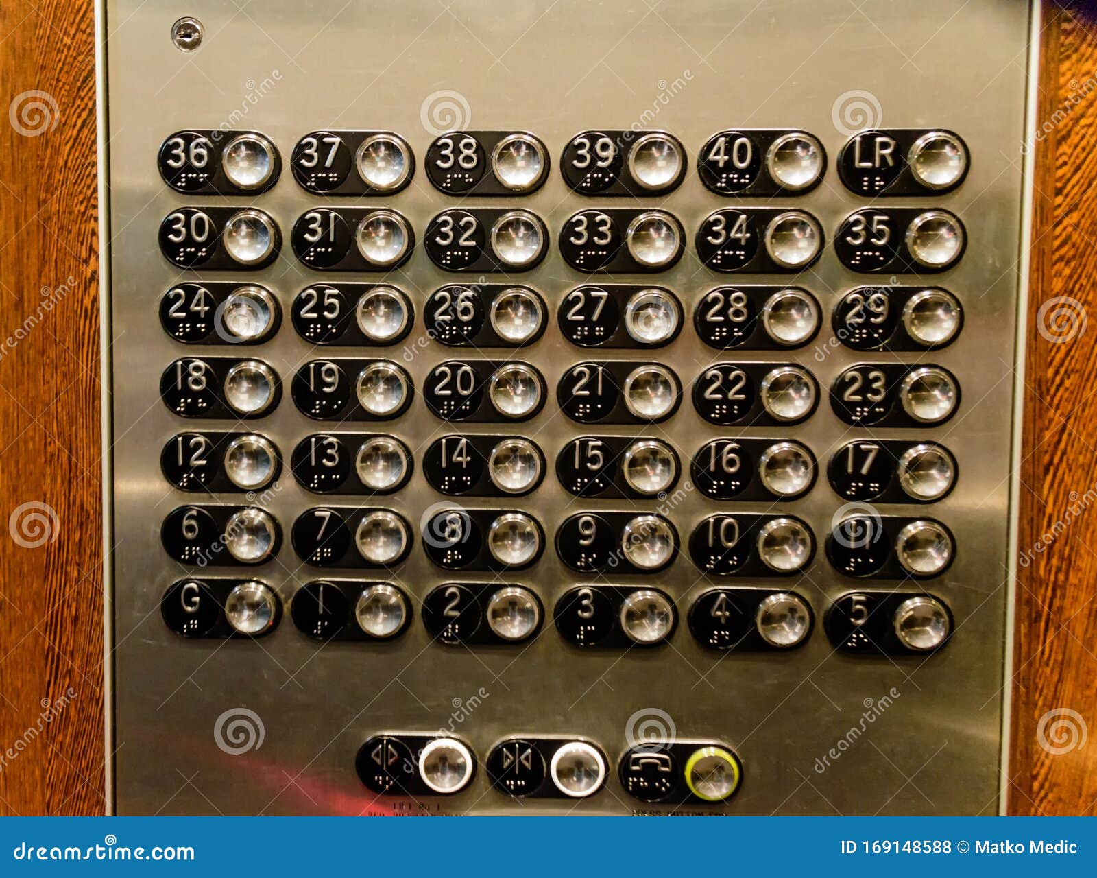 Elevator Numbers on the Wooden Background Stock Photo - Image of ...