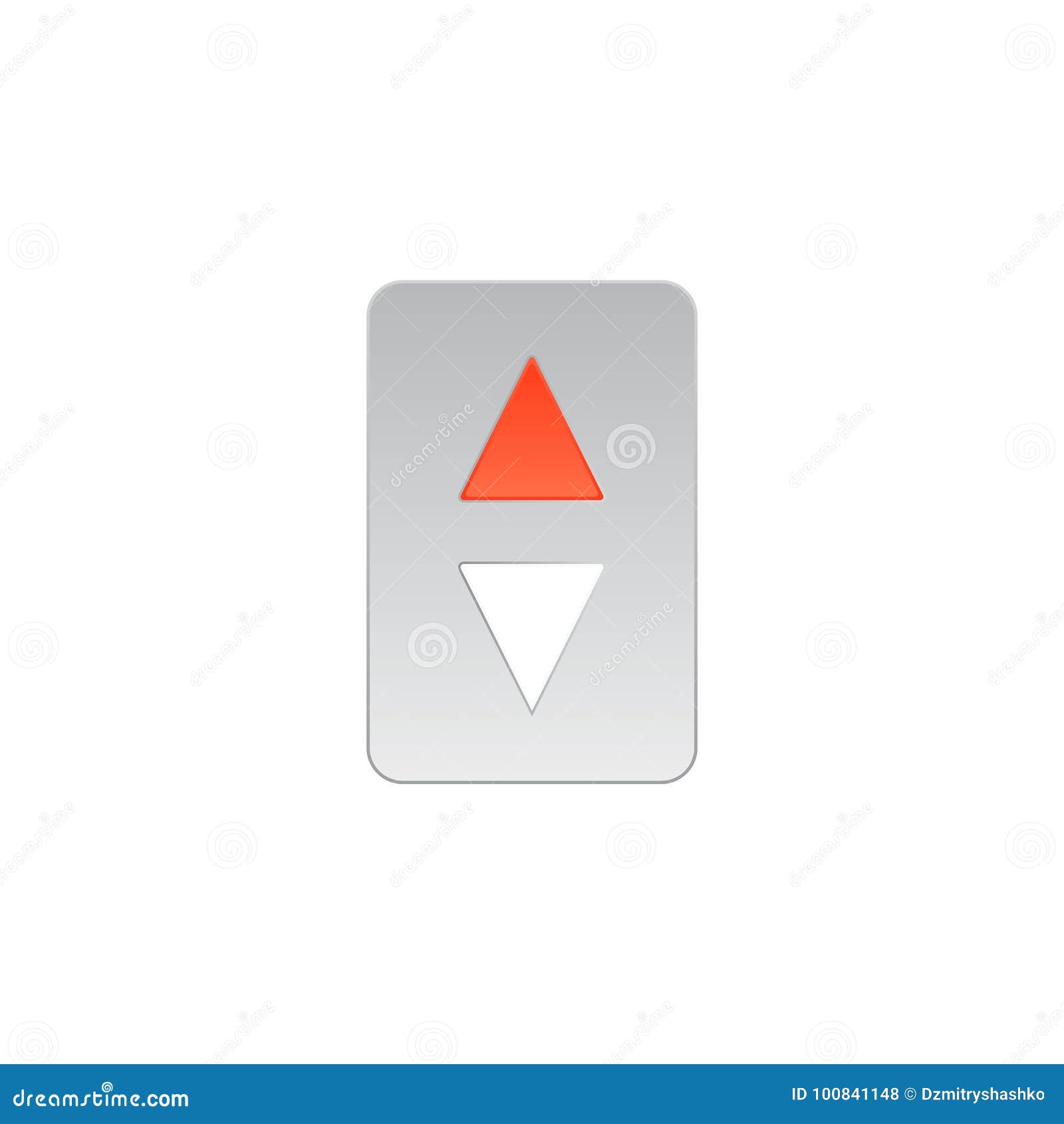 Elevator panel with arrow stock vector. Illustration of lift - 100841148