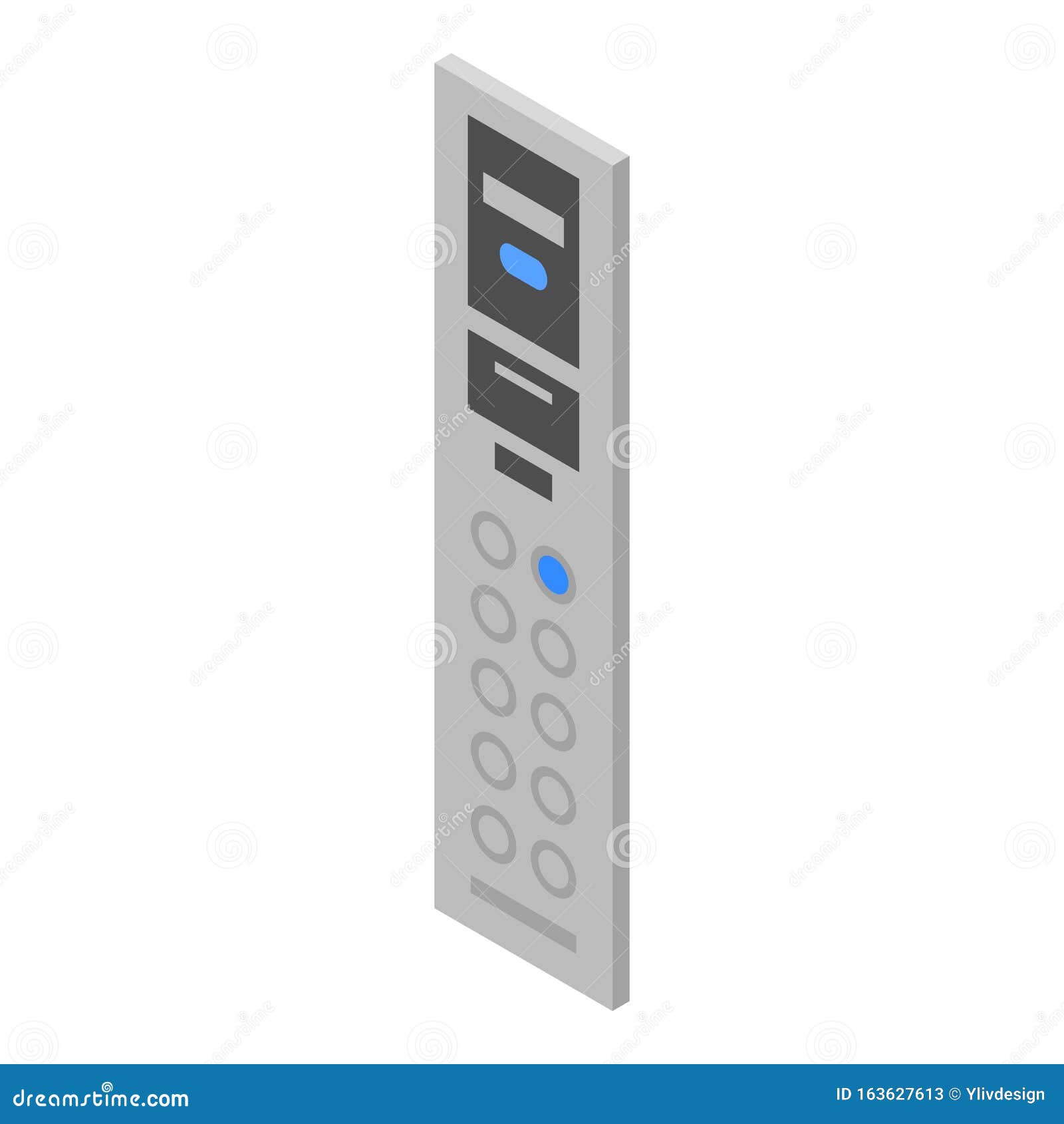 Elevator Panel Icon With Braille Cartoon Vector | CartoonDealer.com ...