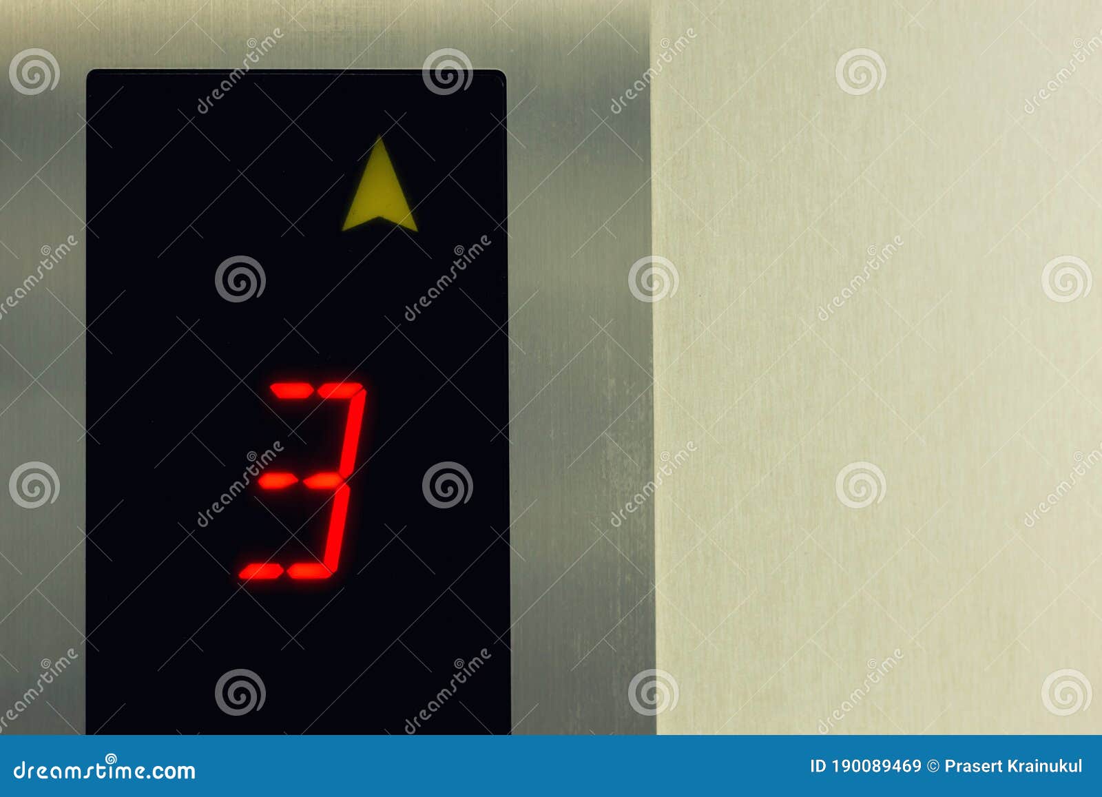 Elevator Panel Show Floor Number Stock Image - Image of equipment ...