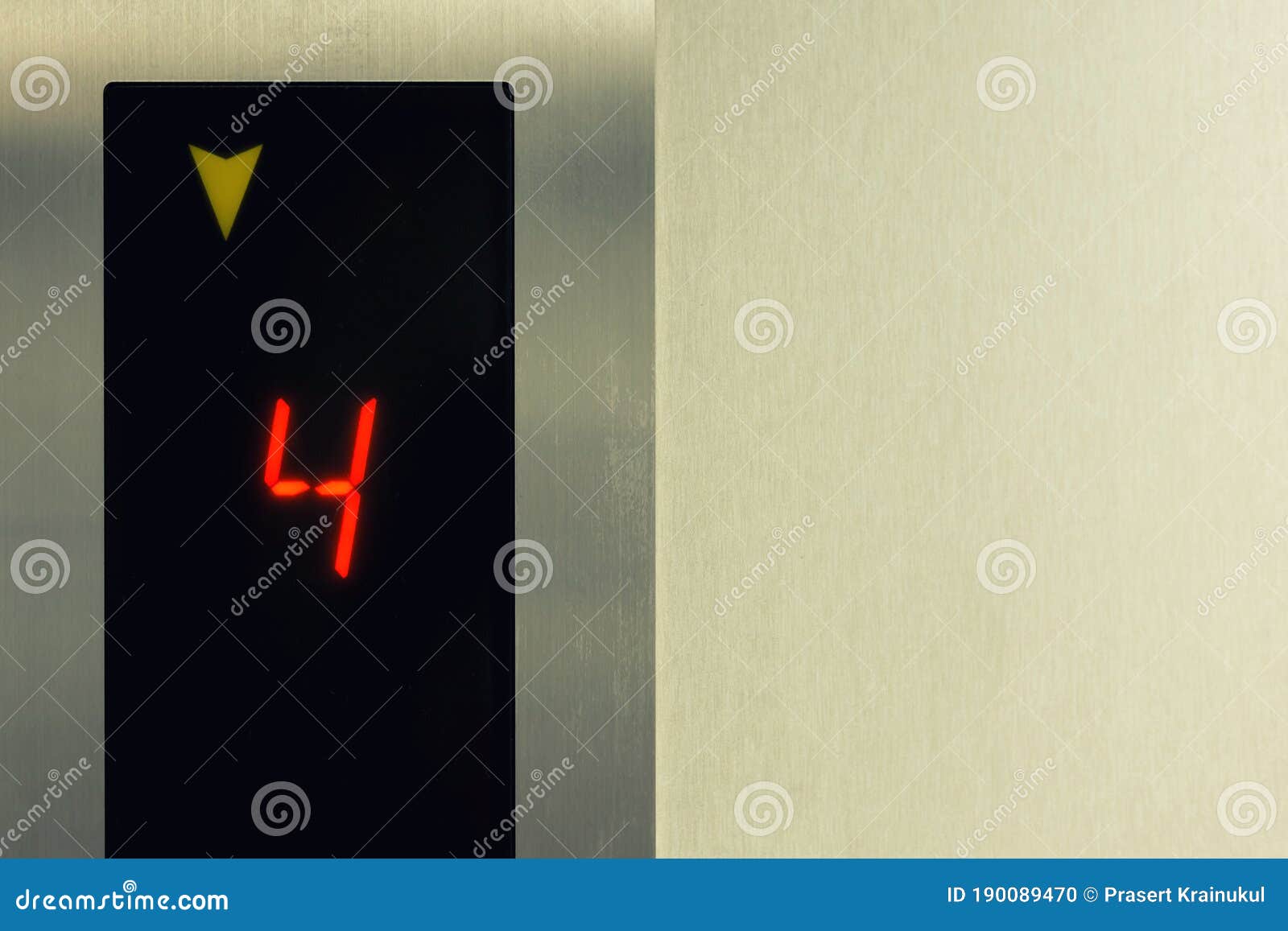 Elevator Panel Show Floor Number Stock Photo - Image of lift, equipment ...