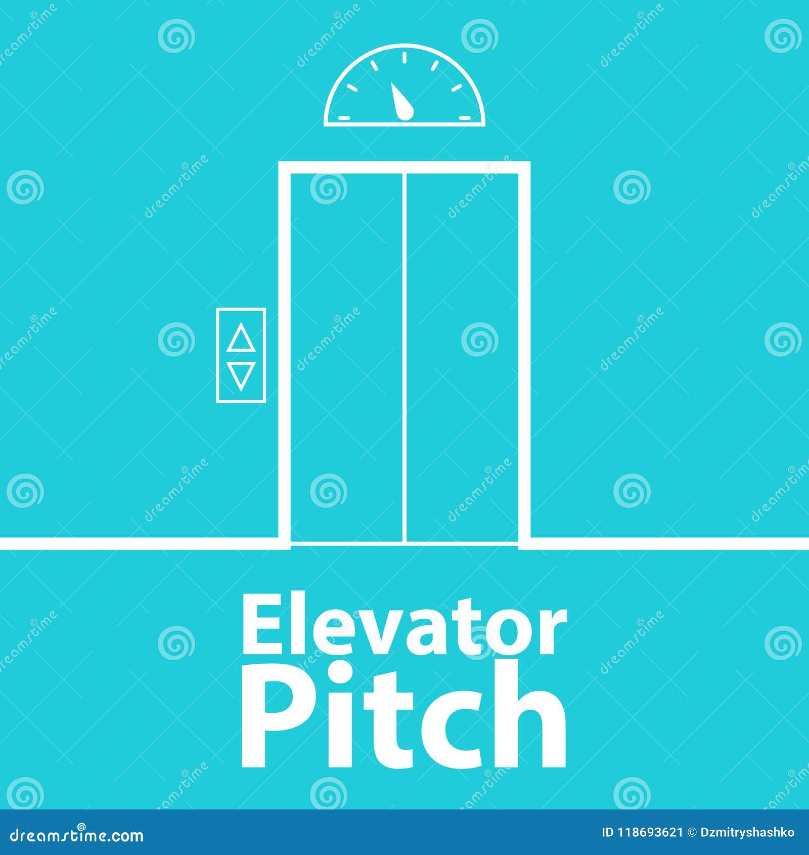 Elevator Pitch Design. Clipart Image. Vector Illustration ...