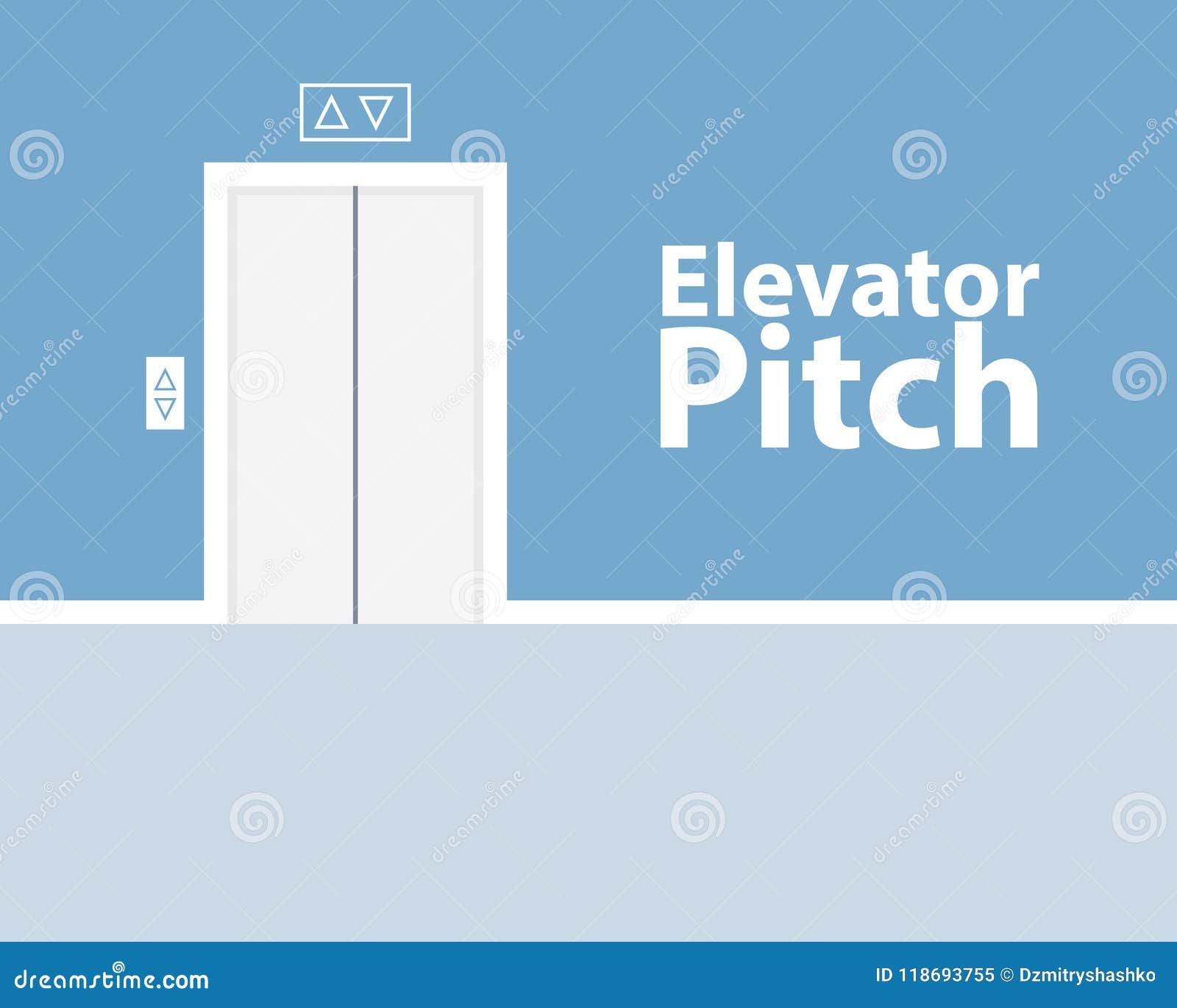 Elevator pitch concept stock vector. Illustration of pitch - 118693755