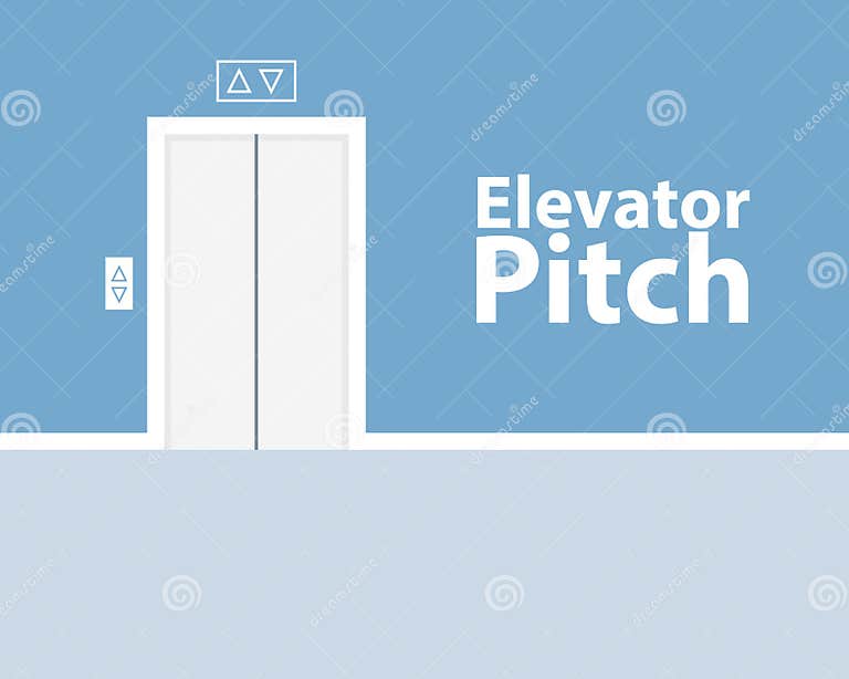 Elevator pitch concept stock vector. Illustration of pitch - 118693755