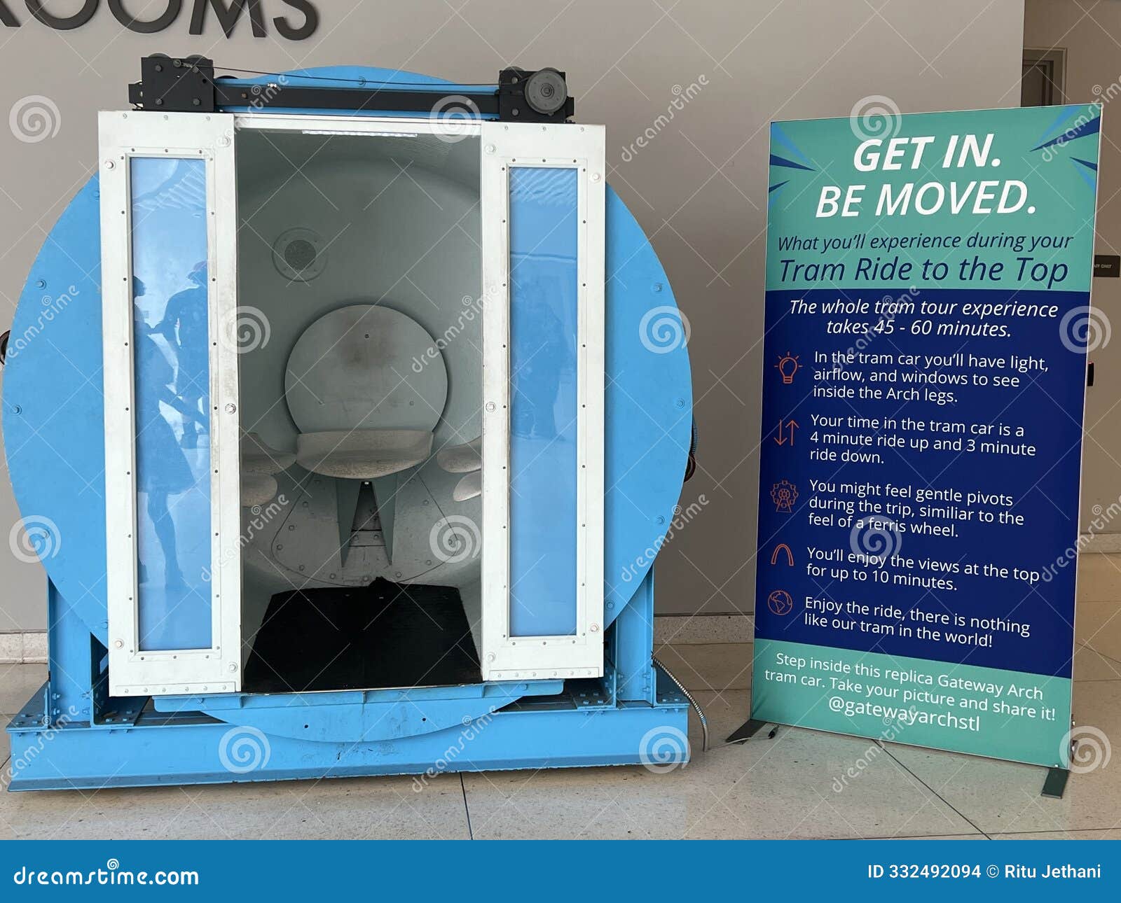 Elevator Pod at the Gateway Arch in St Louis, Missouri Editorial Stock ...