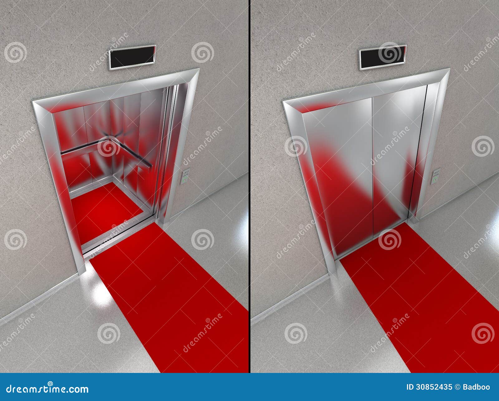 Elevator with red carpet stock image. Image of lobby - 30852435