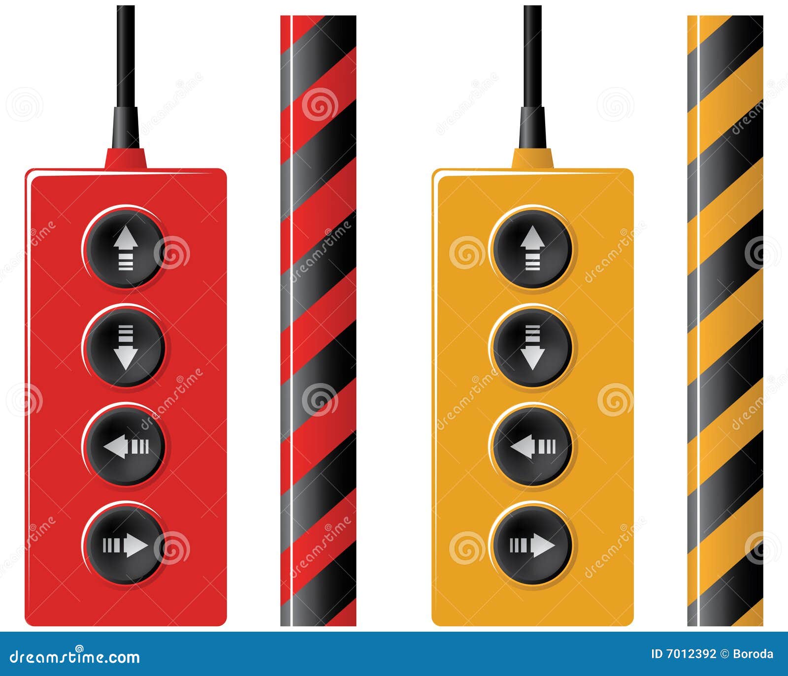 Elevator remote control. stock vector. Illustration of vehicle - 7012392