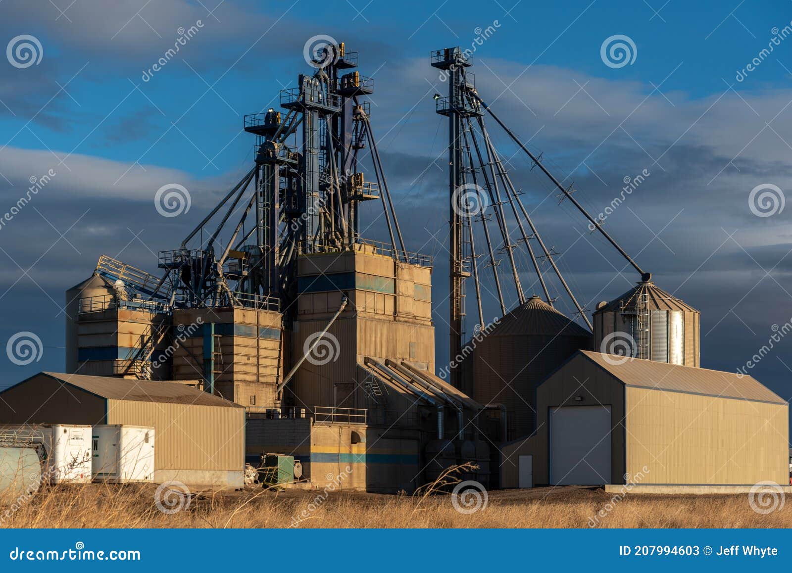 Feed Elevator Of Modern Combine Close Royalty-Free Stock Photography ...