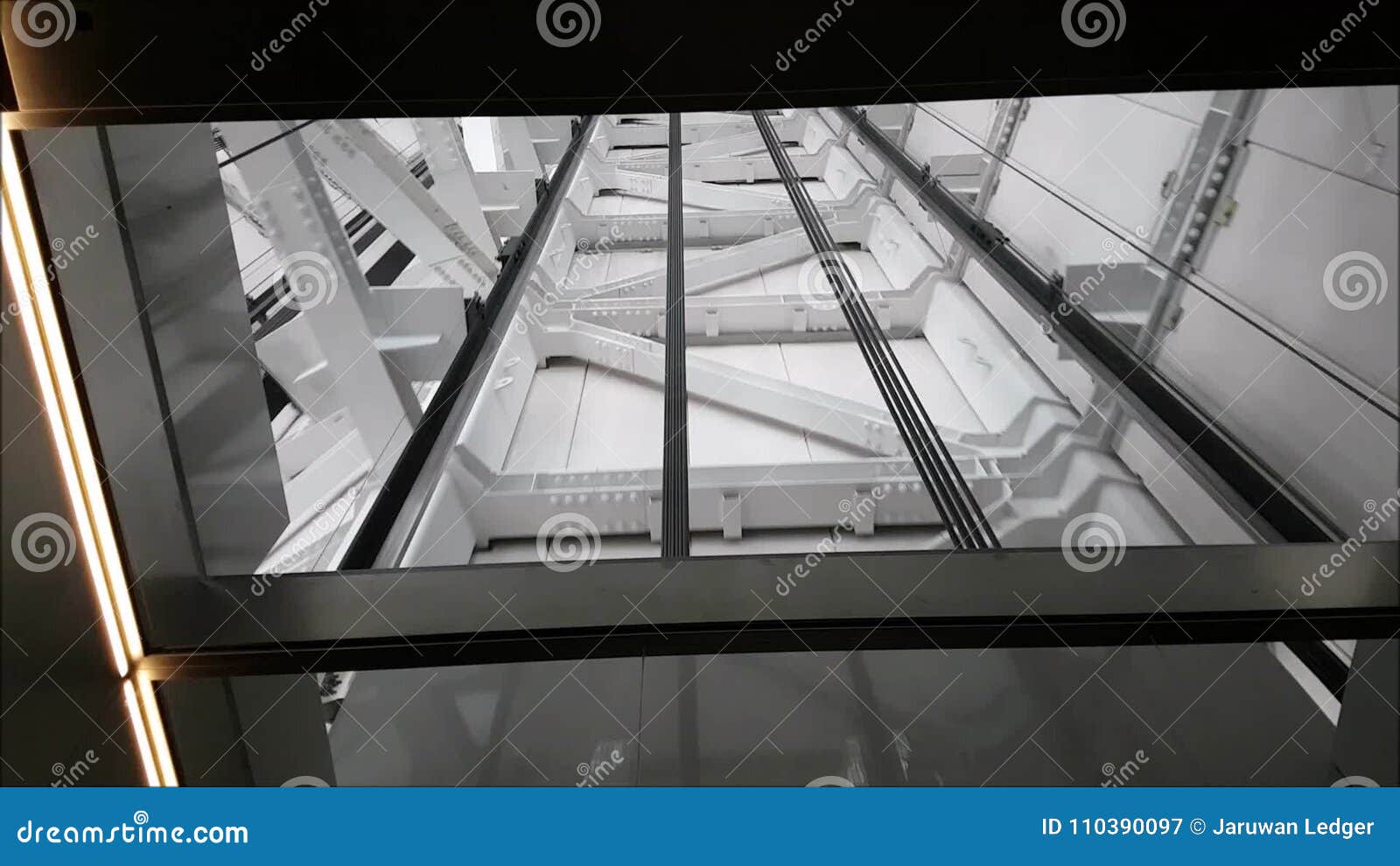 Elevator Shaft Construction. Stock Video - Video of reflection, indoor ...