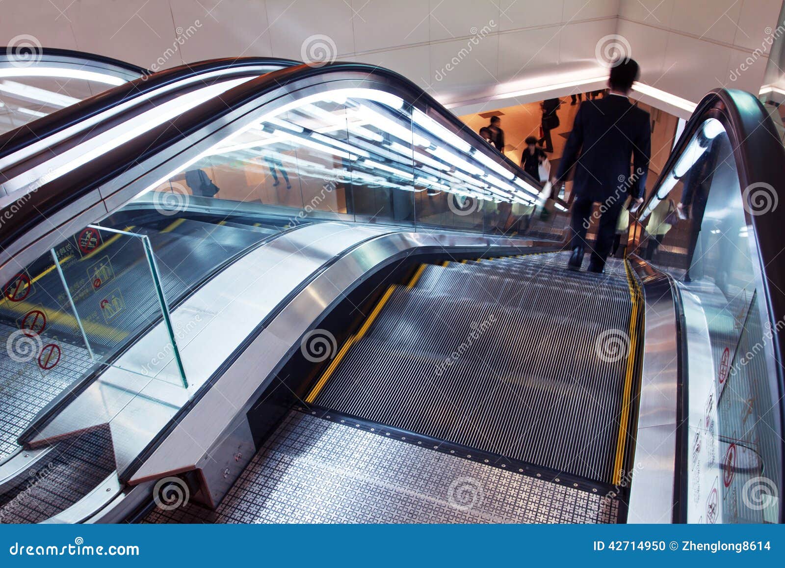 Elevator in shopping malls stock photo. Image of move - 42714950