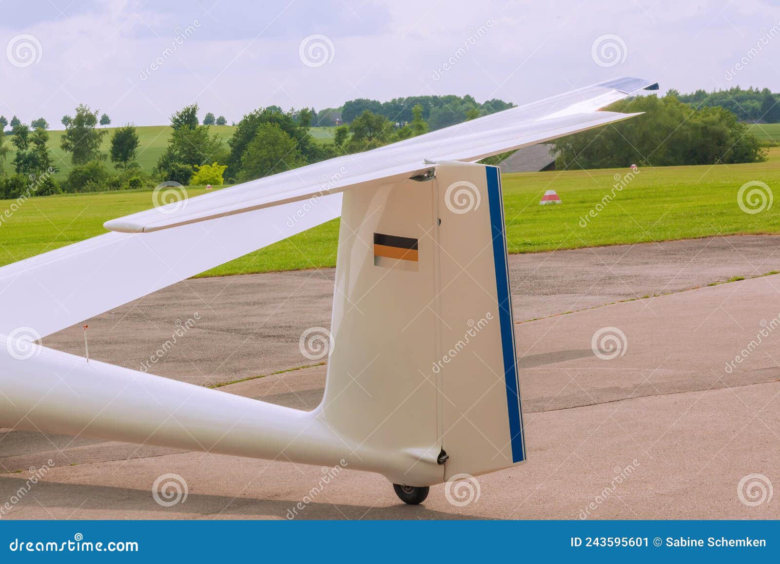 Elevator and Side Rudder of a Glider Editorial Photo - Image of wing ...