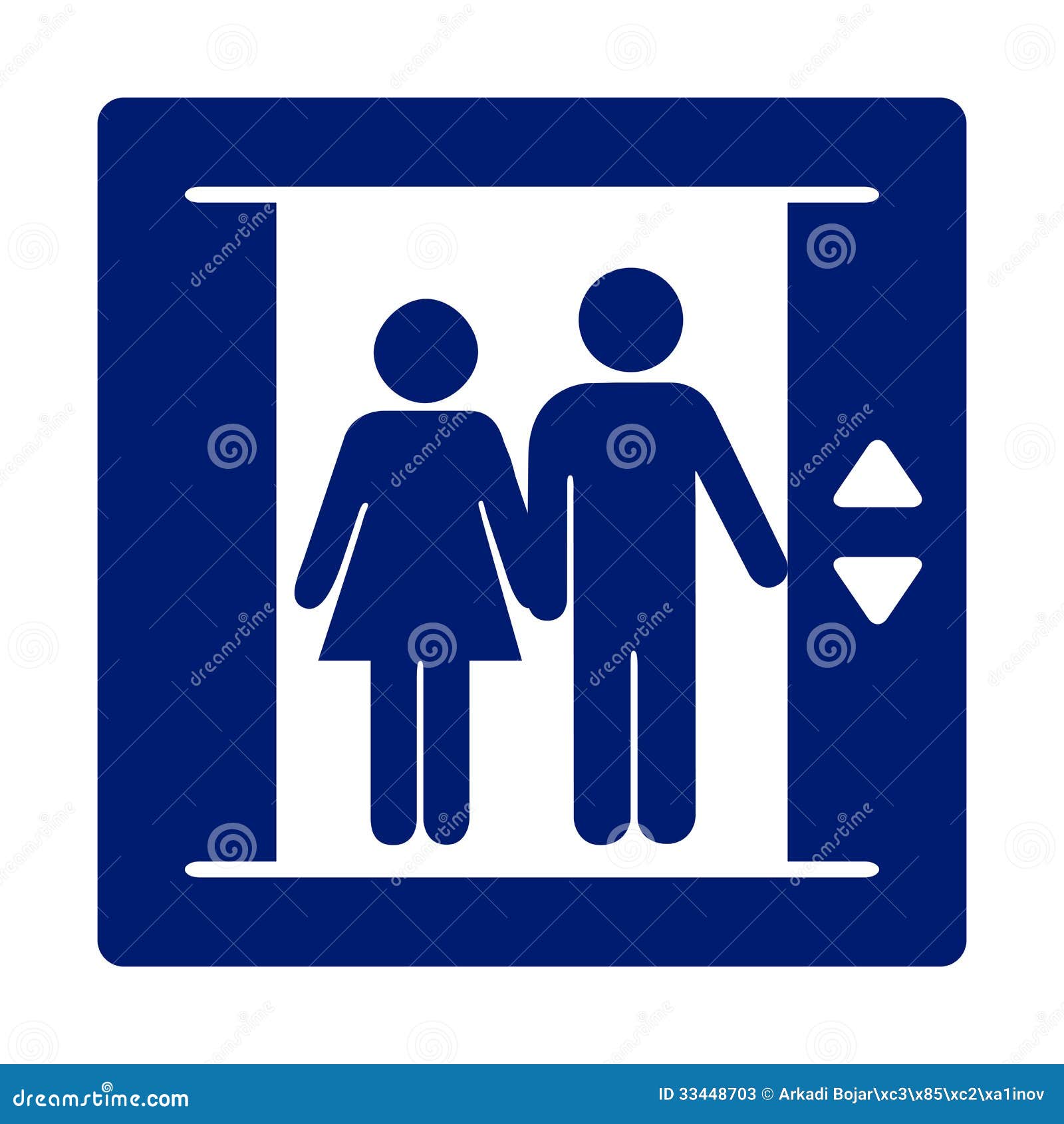 Elevator Sign Black Icon Vector Illustration | CartoonDealer.com #83096520