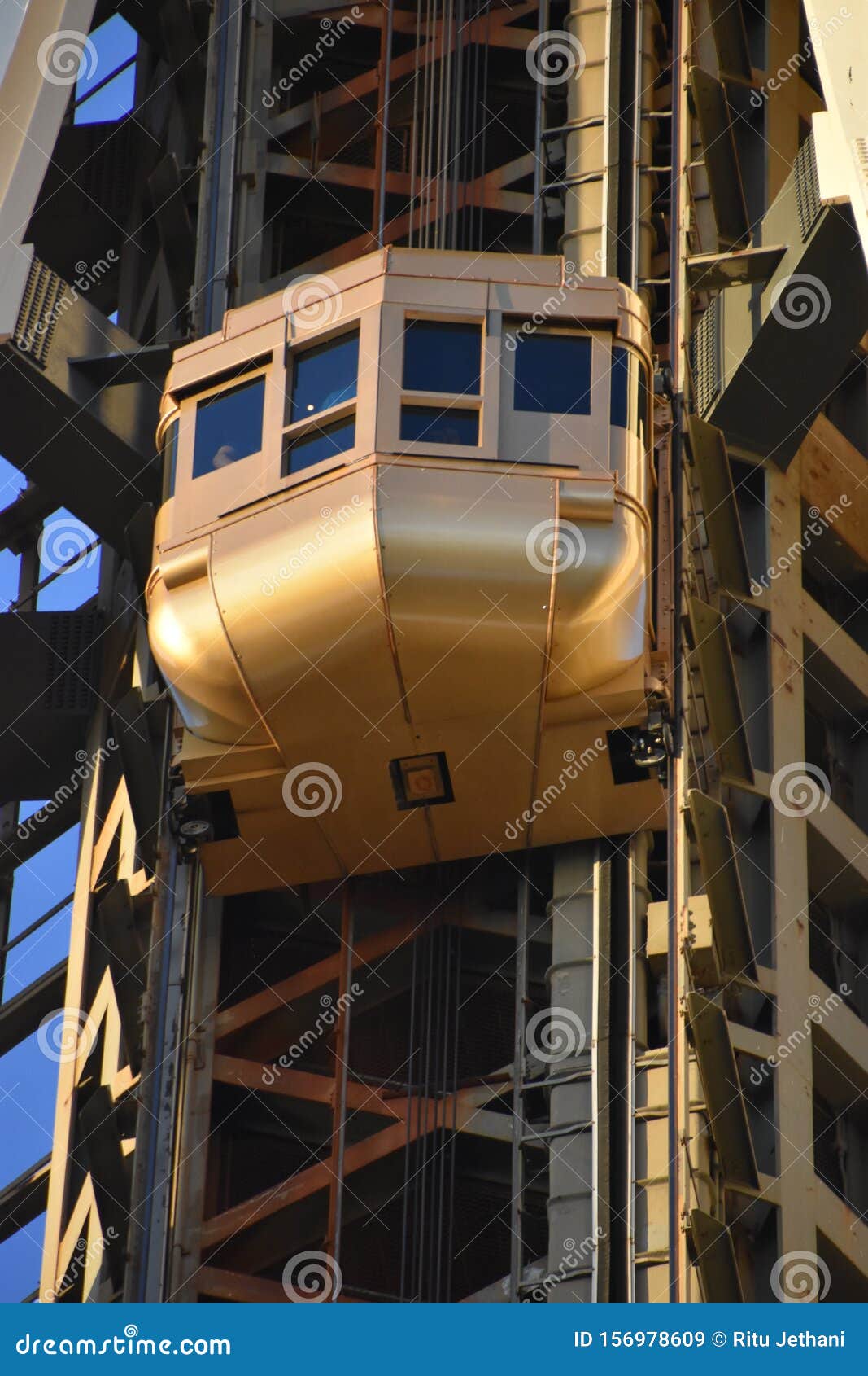 Elevator at Space Needle in Seattle, Washington Editorial Stock Image ...