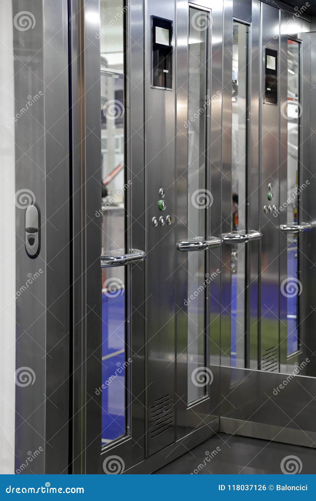 Elevator stock photo. Image of structure, glass, cabin - 118037126