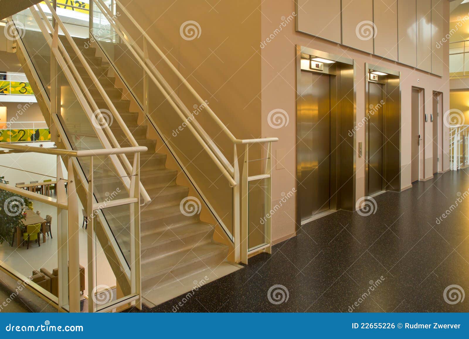 Elevator In The Staircase Of The Metro Stock Photo | CartoonDealer.com ...