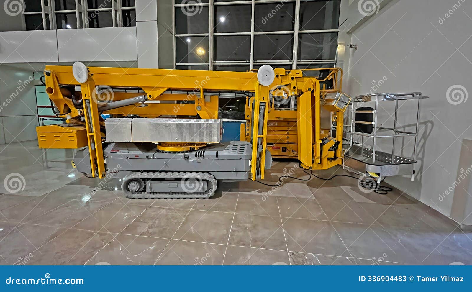 Elevator Used To Clean High-rise Buildings Stock Image - Image of ...