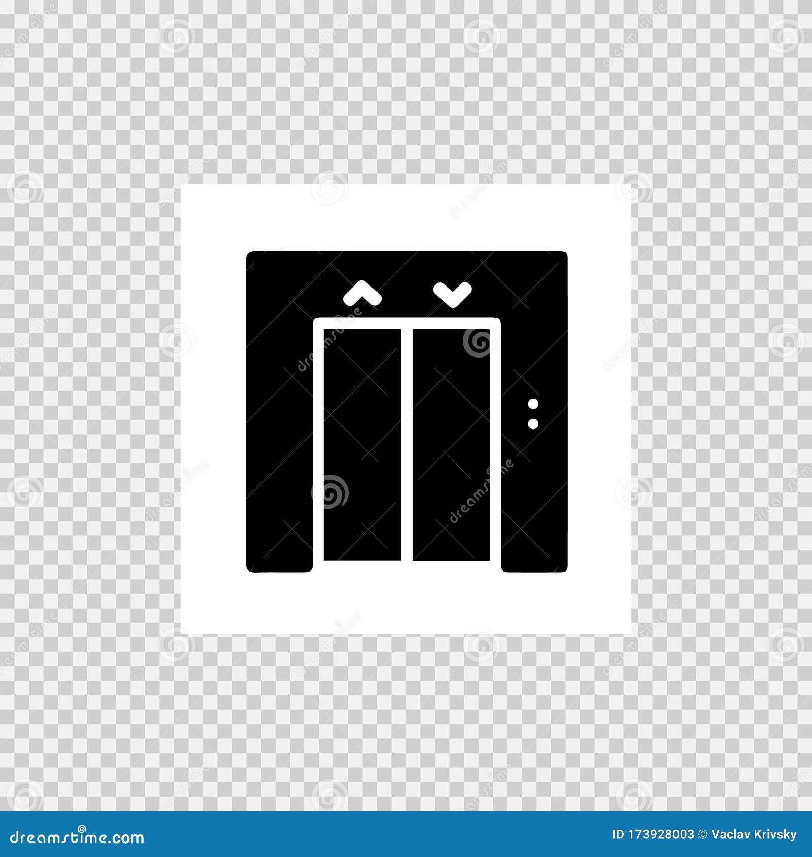 Elevator Vector Icon Eps 10. Lift Simple Isolated Sign Symbol Stock ...