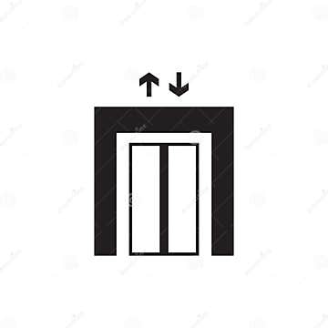 Elevator Vector Icon Logo Design Stock Vector - Illustration of ...