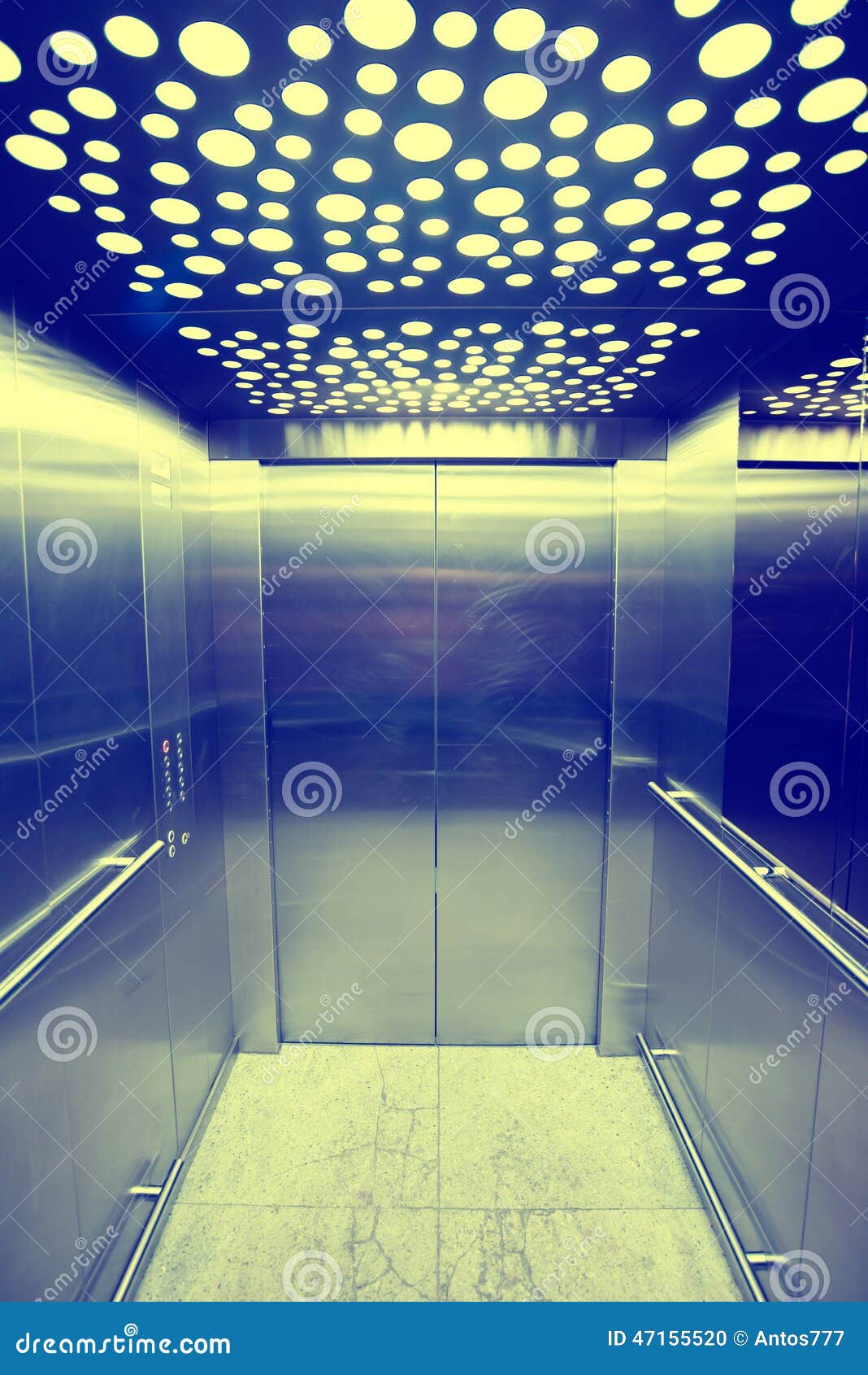 Elevator stock photo. Image of door, brushed, modern - 47155520