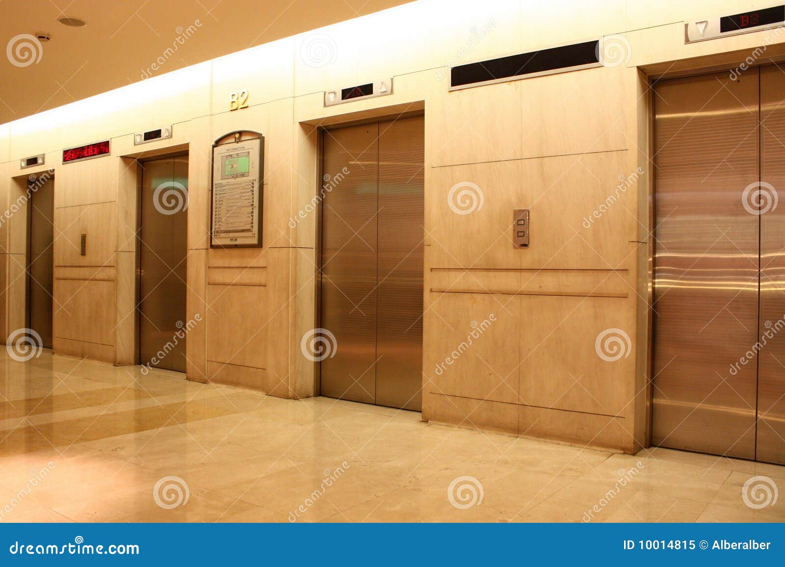 Elevators stock image. Image of marble, stone, auto, elevator - 10014815