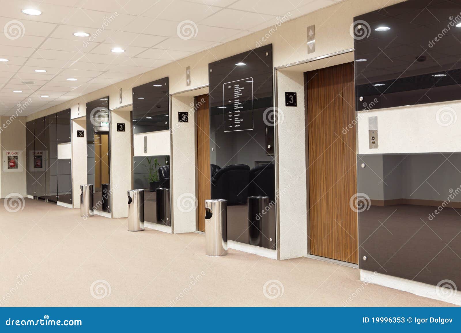Elevators hall stock image. Image of lift, indoor, moving - 19996353