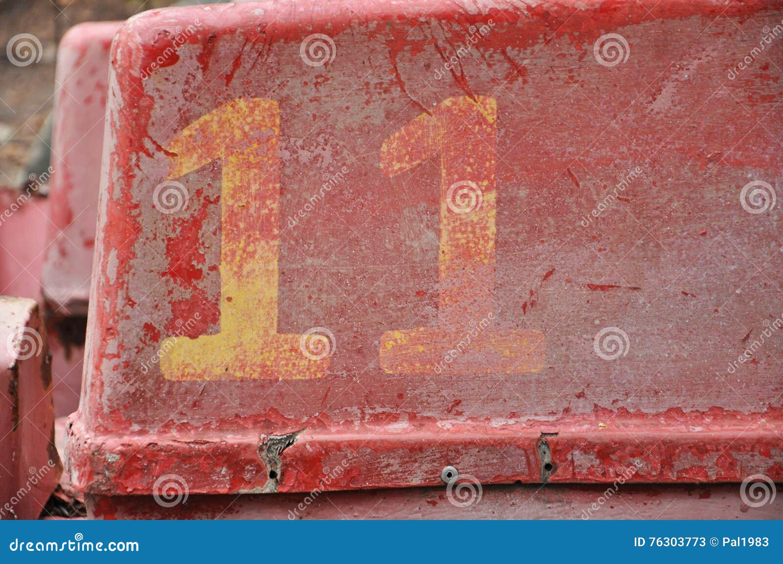 Eleven stock image. Image of effect, peeling, macro, number - 76303773
