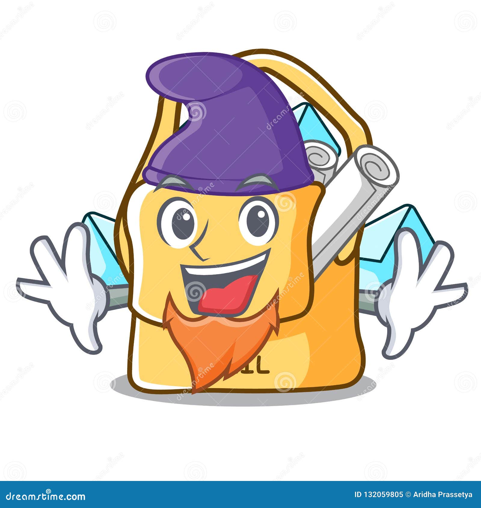 Elf Bag Sack Fill in Cartoon Mail Stock Vector - Illustration of ...