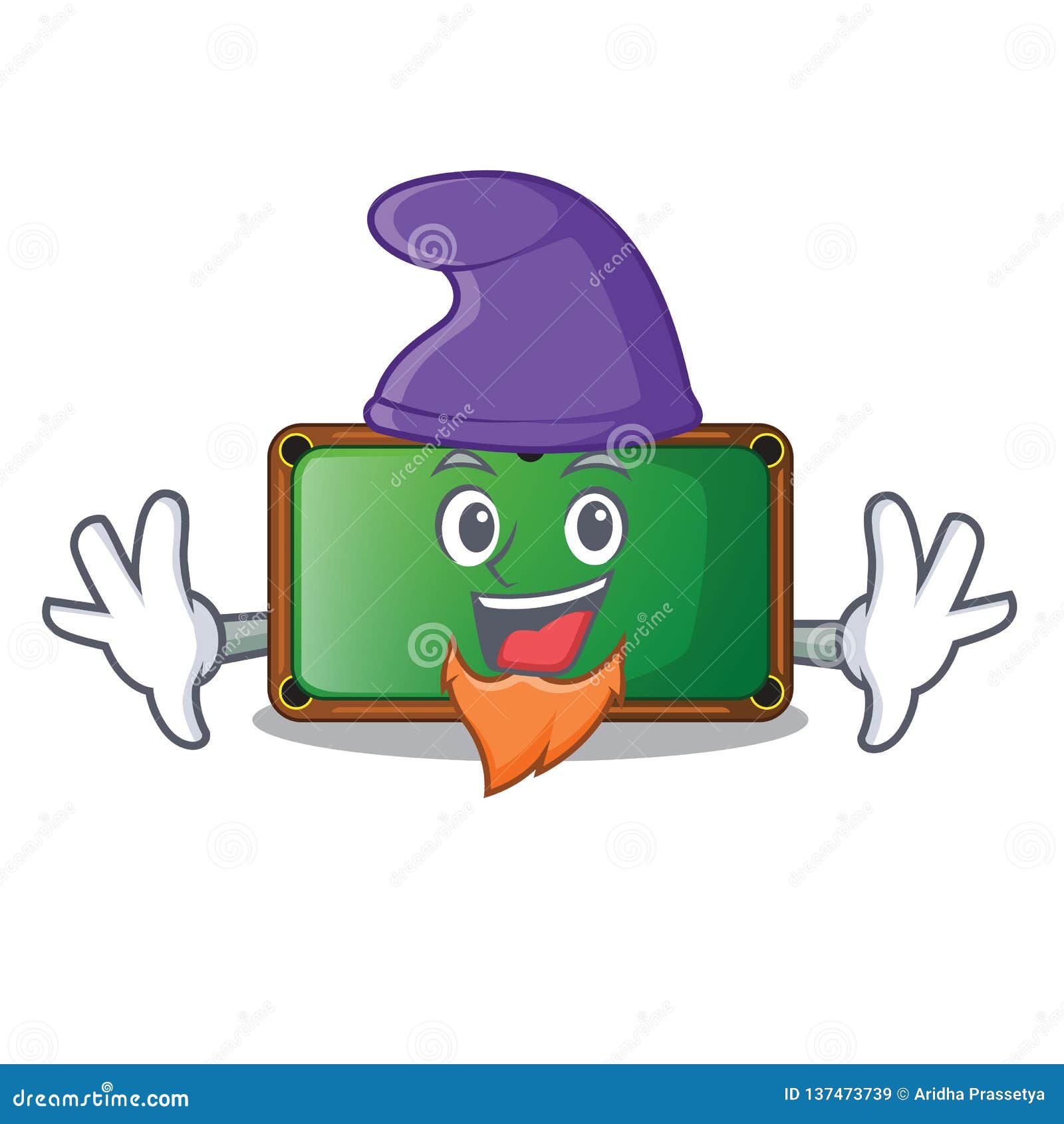 Elf Billiard Table in Shape of Cartoon Stock Vector - Illustration of ...