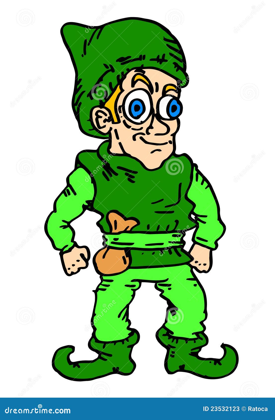 Elf cartoon stock vector. Illustration of vector, creative - 23532123