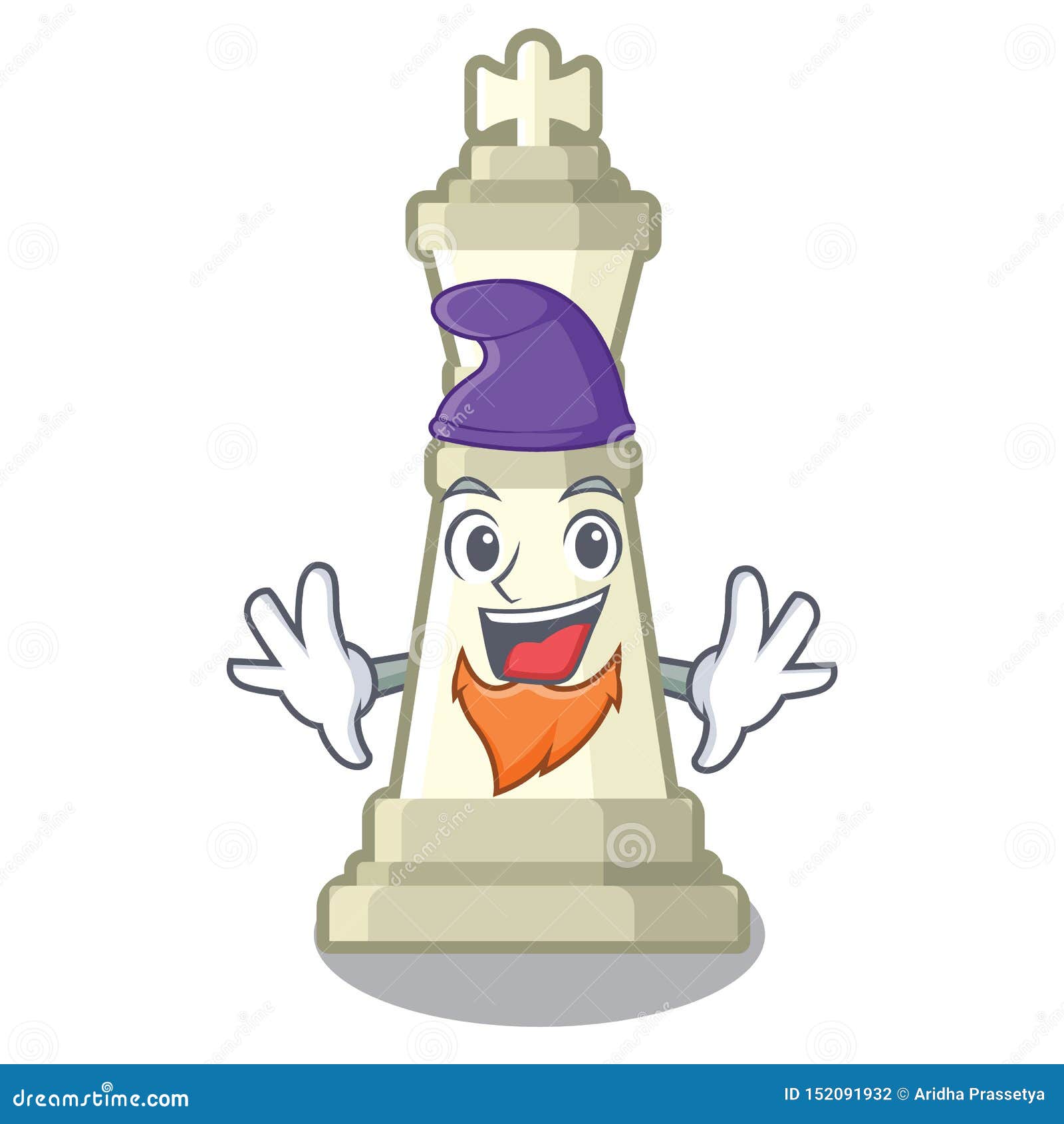 Elf Chess King Isolated in the Character Stock Vector - Illustration of ...