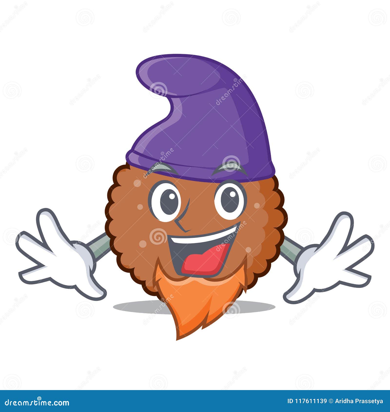 Elf Chocolate Biscuit Character Cartoon Stock Vector - Illustration of ...