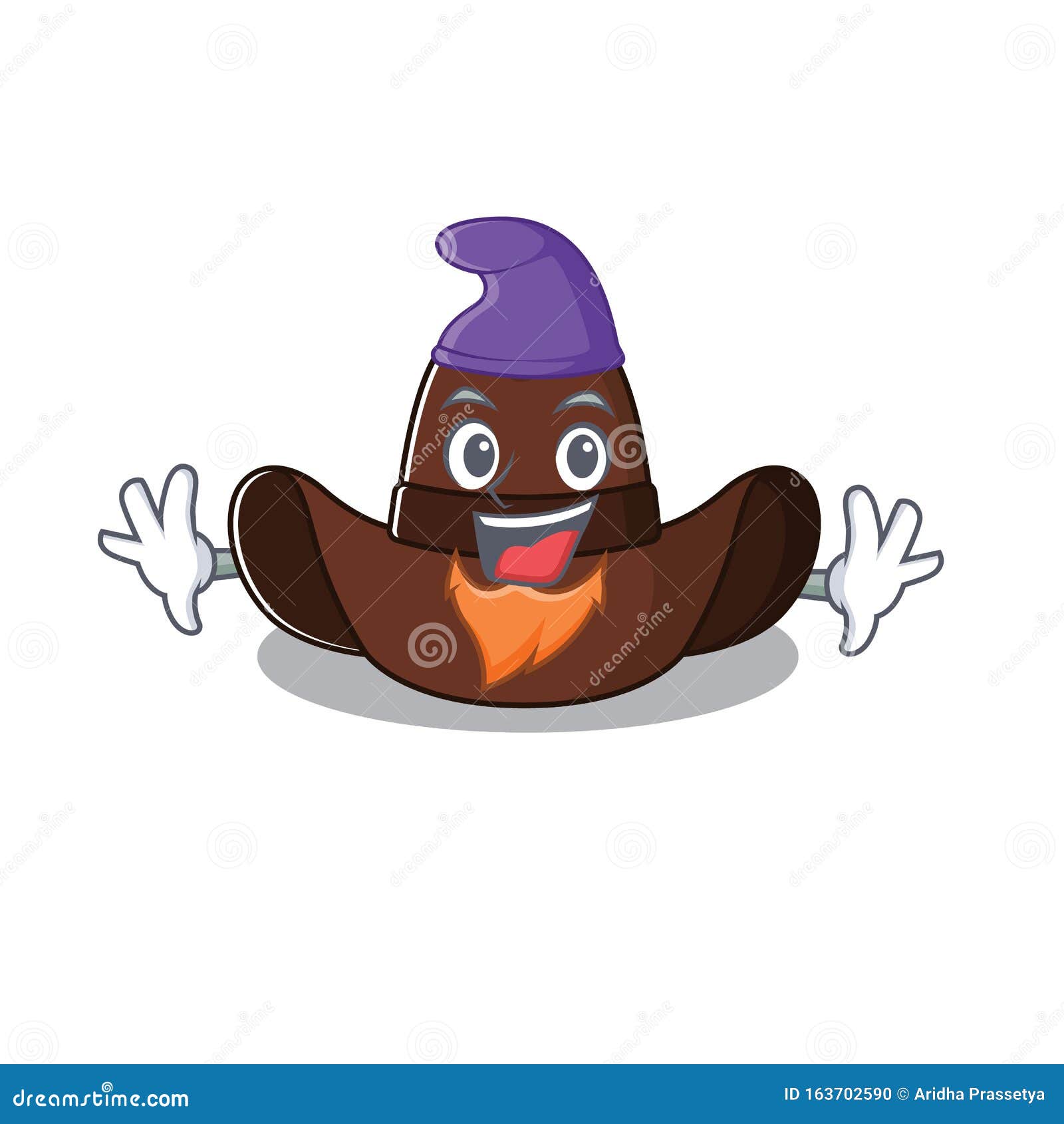 Elf Cowboy Hat Isolated in the Mascot Stock Vector - Illustration of ...