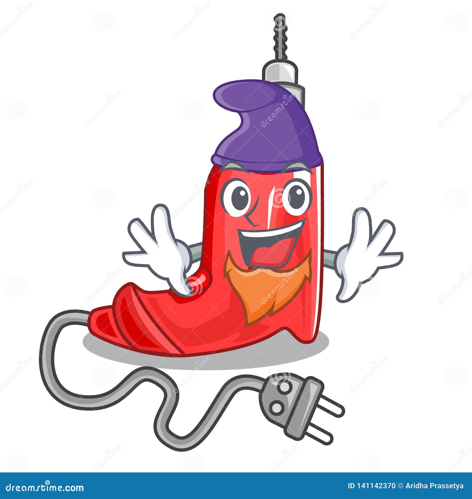Elf Electric Drill in the Cartoon Shape Stock Vector - Illustration of ...
