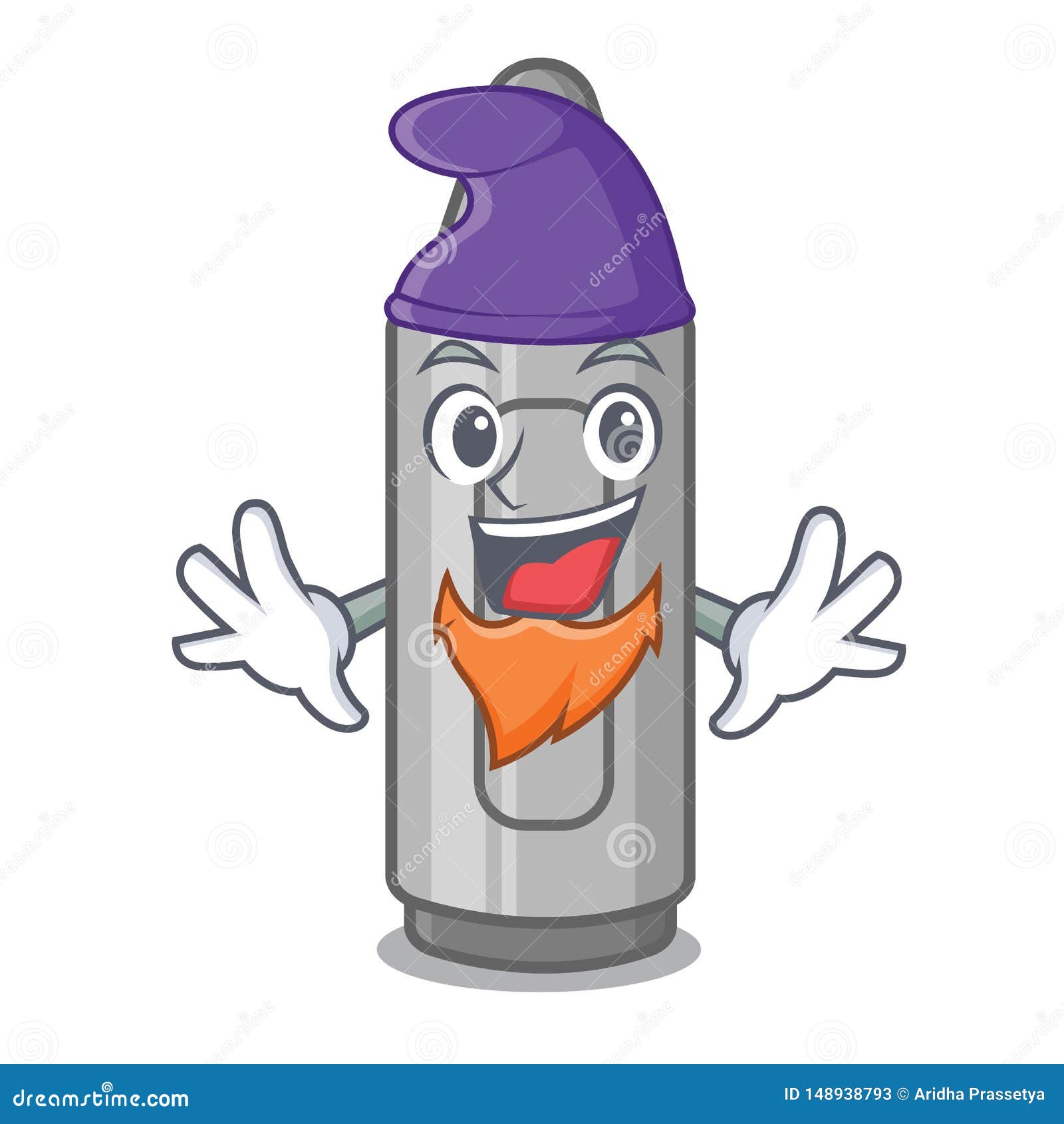 Elf Grey Crayon Isolated with the Cartoon Stock Vector - Illustration ...