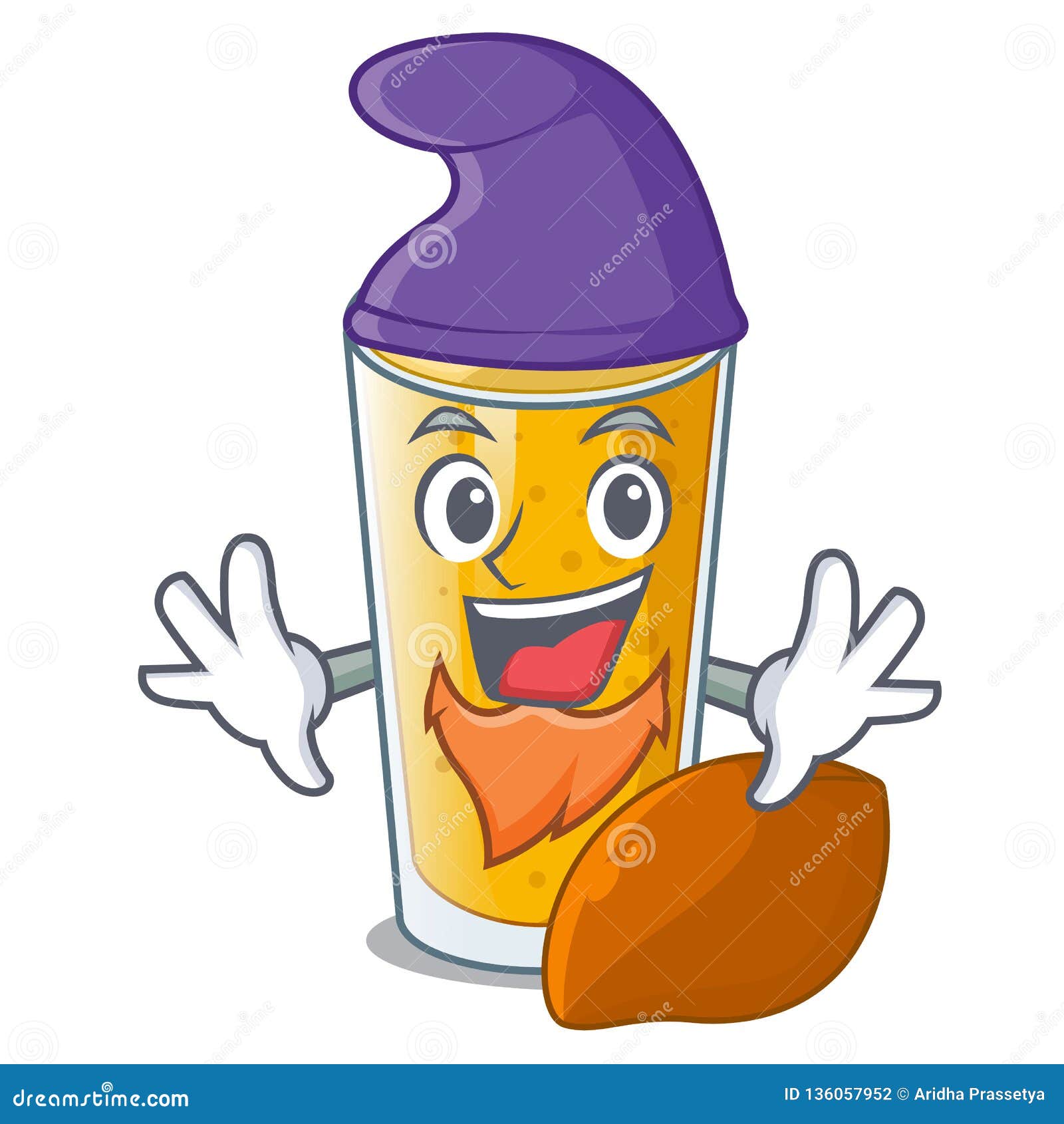 Elf Lassi Mango In A Cartoon Glass Vector Illustration | CartoonDealer ...