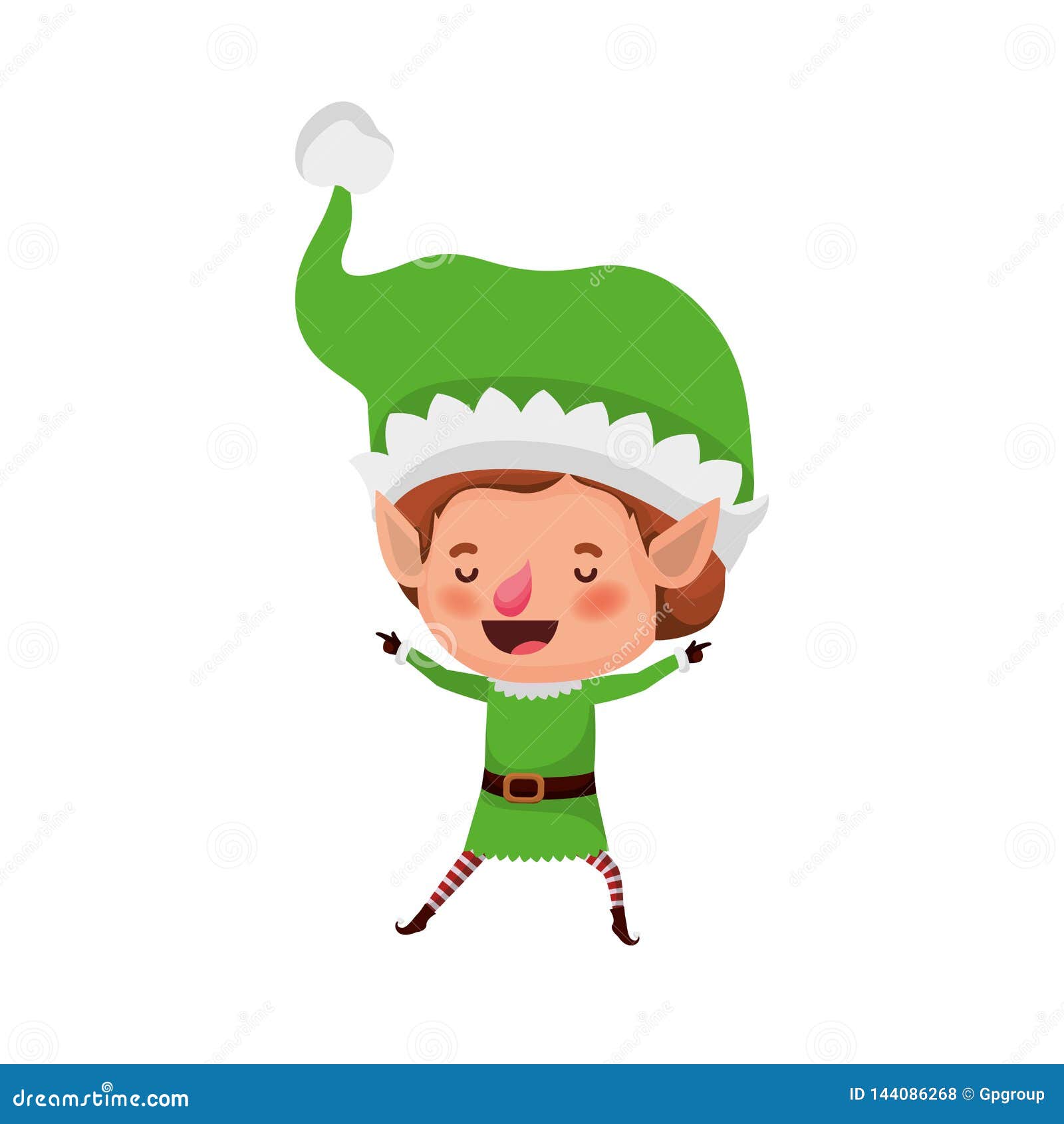 Elf Moving Avatar Character Stock Vector - Illustration of cartoon ...