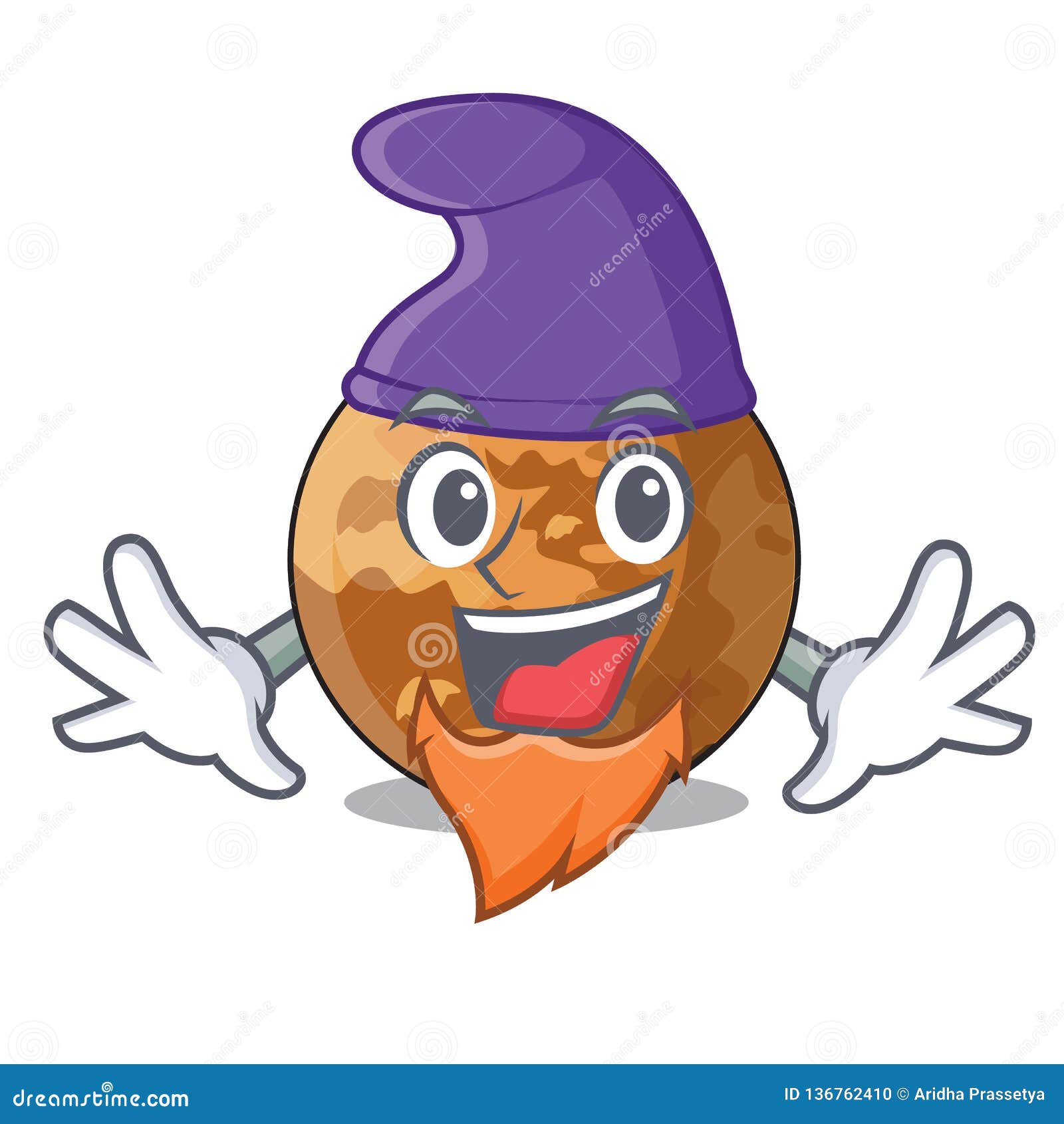 Elf Planet Mercury Above the Sky Cartoon Stock Vector - Illustration of ...