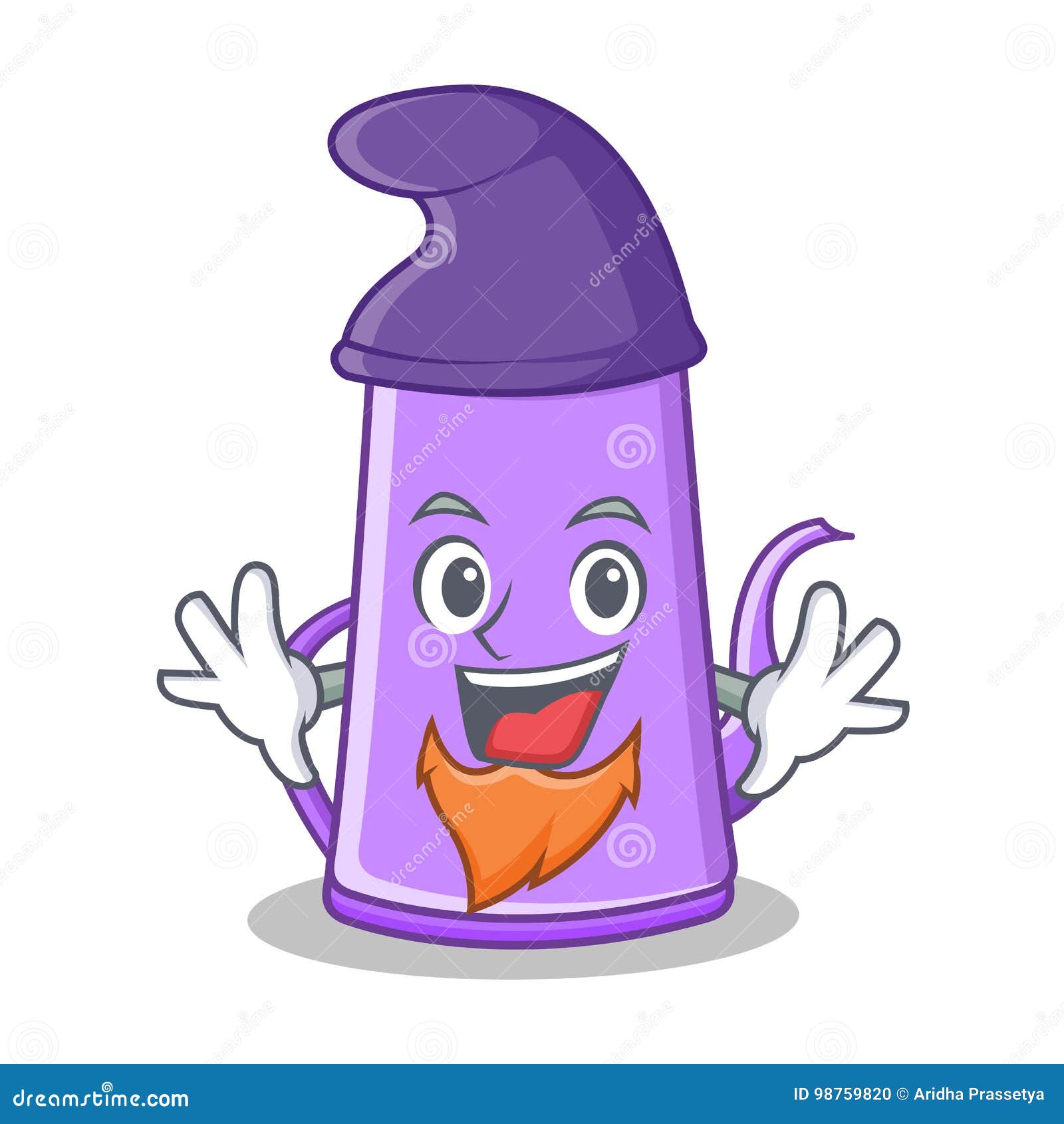 Elf Purple Teapot Character Cartoon Stock Vector - Illustration of ...
