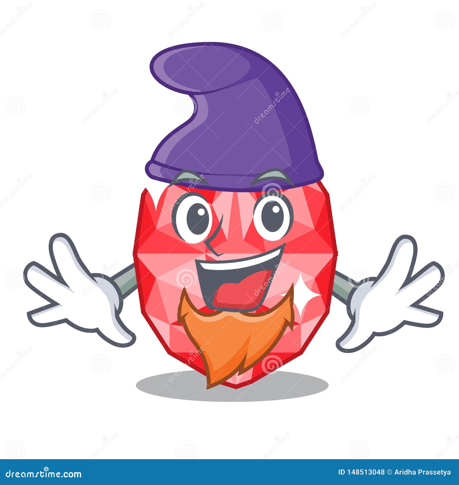 Elf Ruby Gems in a Cartoon Box Stock Vector - Illustration of cute ...