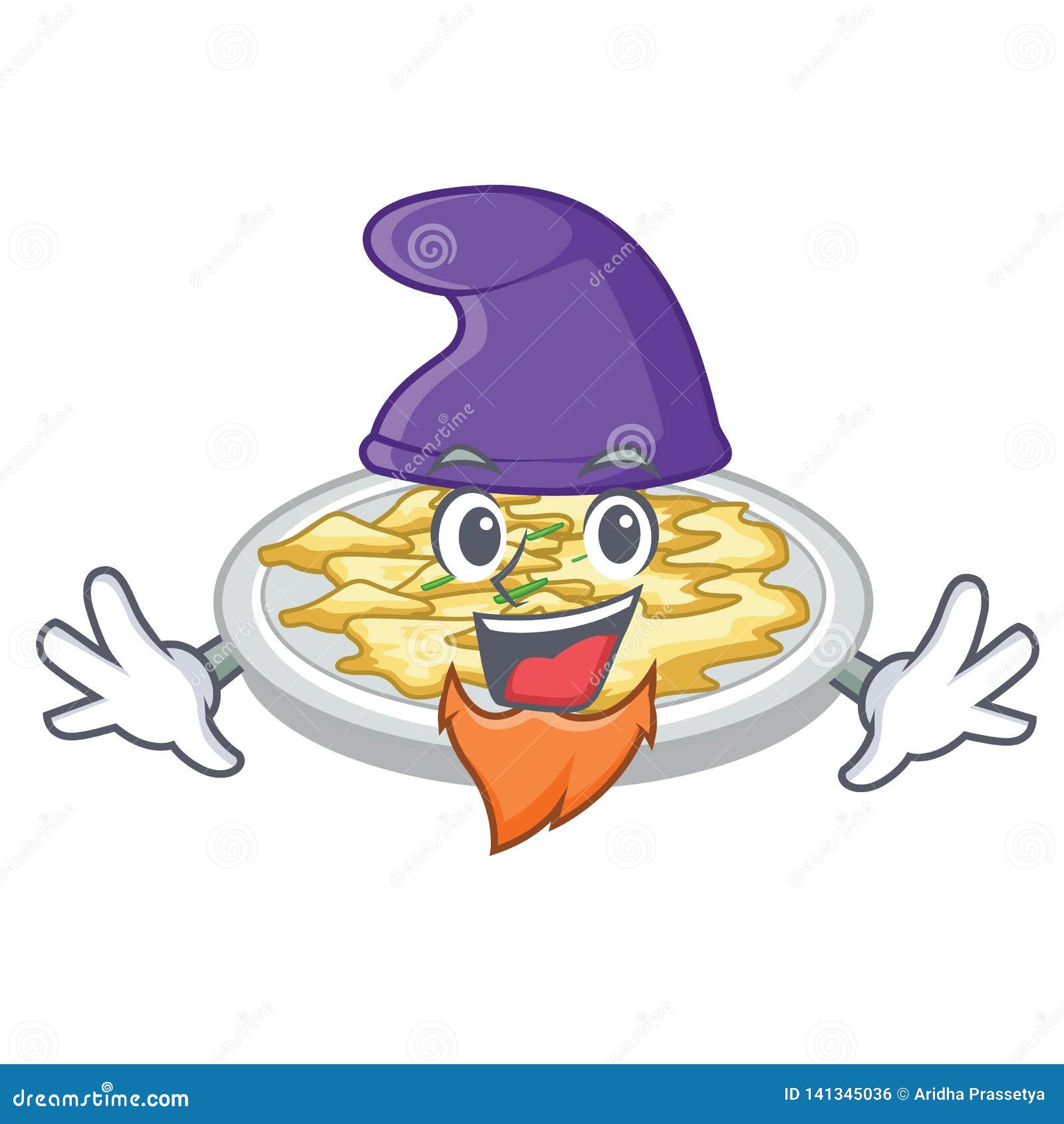 Cartoon Huevos Rancheros Mexican Food Vector Illustration. Traditional ...