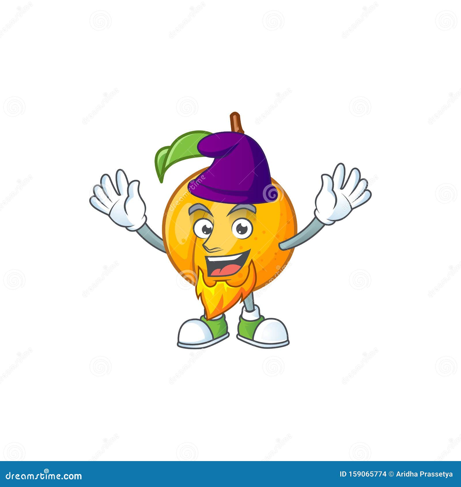 Elf Seeds Nutmeg with Cartoon Character Style Stock Vector ...