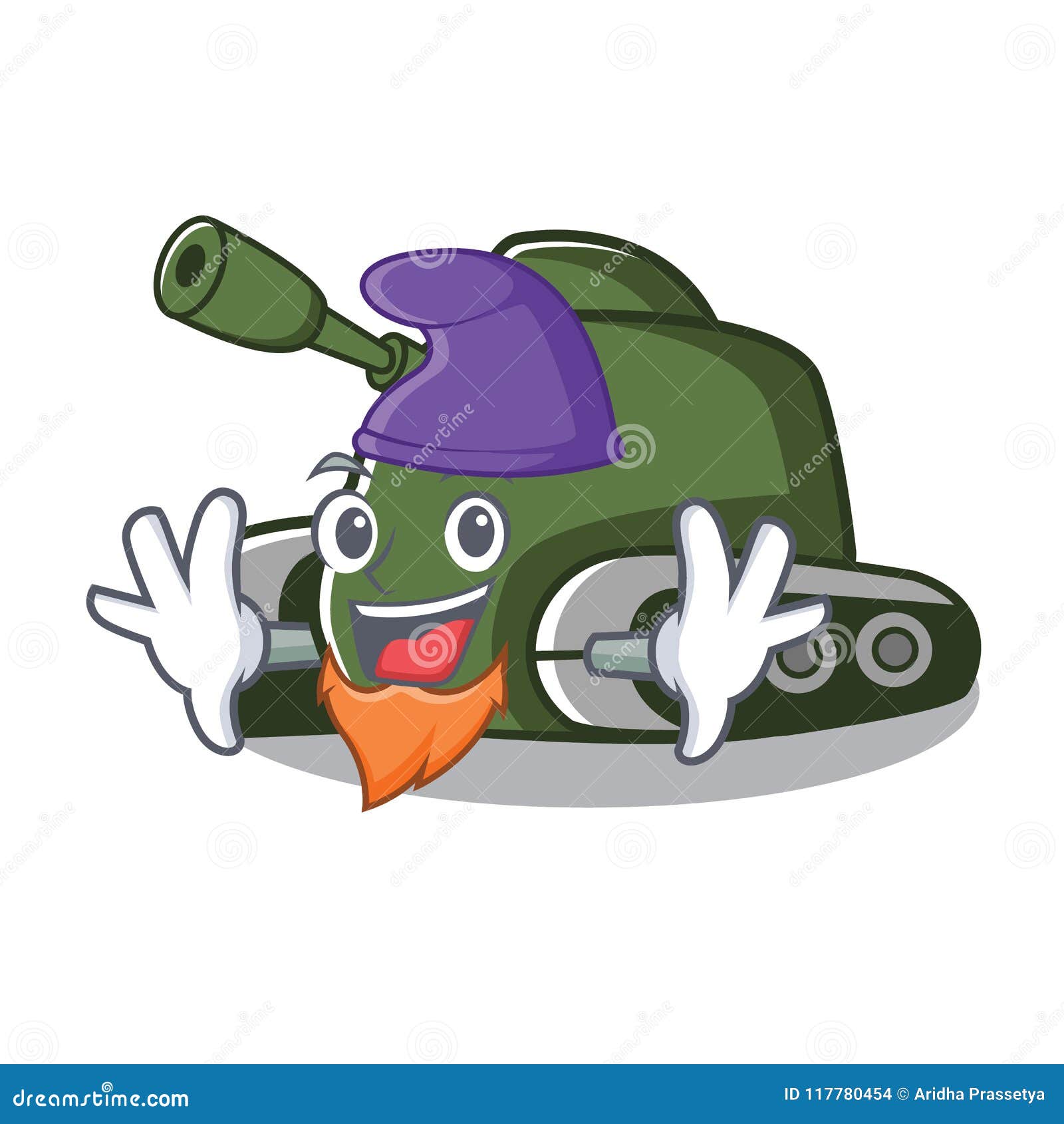 Elf Tank Character Cartoon Style Stock Vector - Illustration of cartoon ...