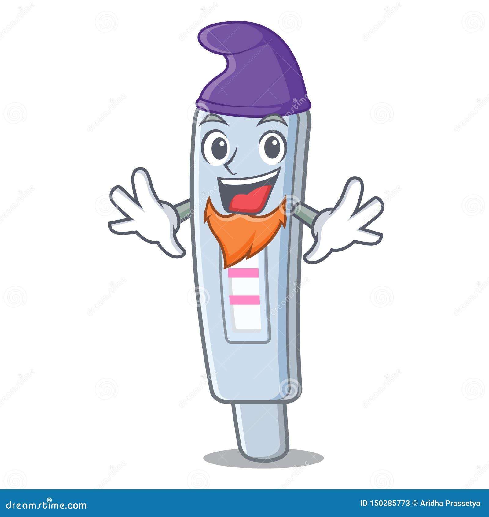 Elf Test Pack in the Mascot Shape Stock Vector - Illustration of ...