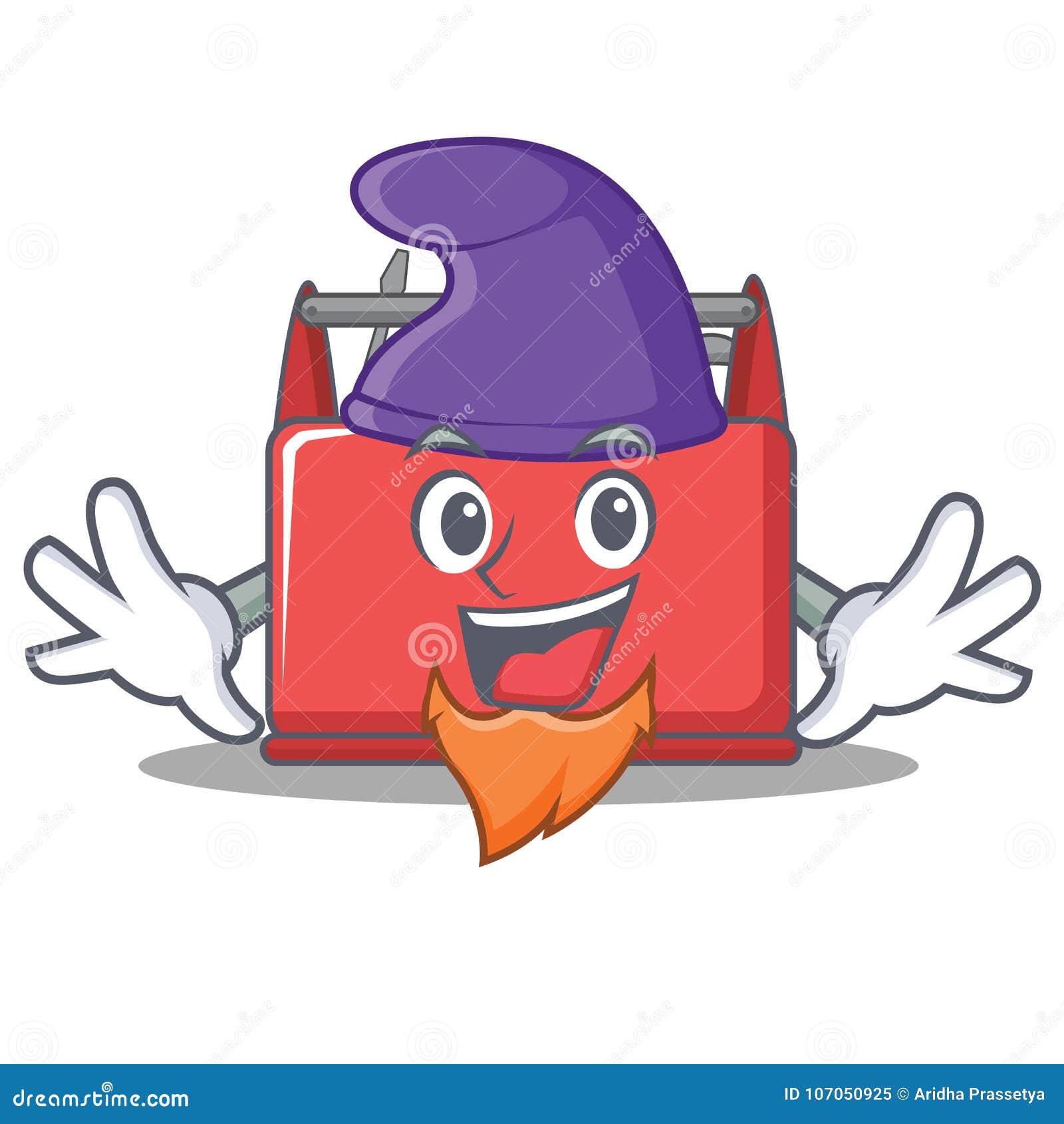 Elf Tool Box Character Cartoon Stock Vector - Illustration of happy ...