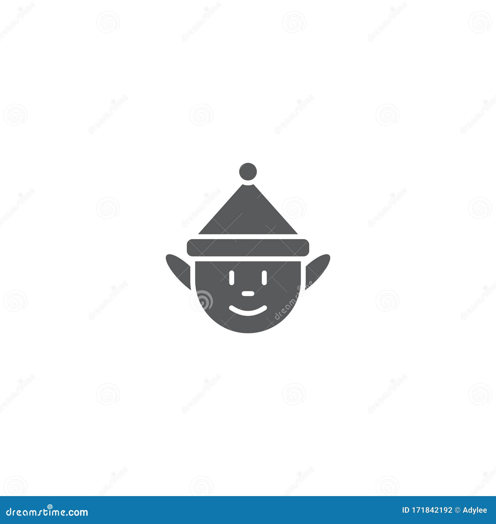 Elf Vector Icon Symbol Isolated on White Background Stock Vector ...