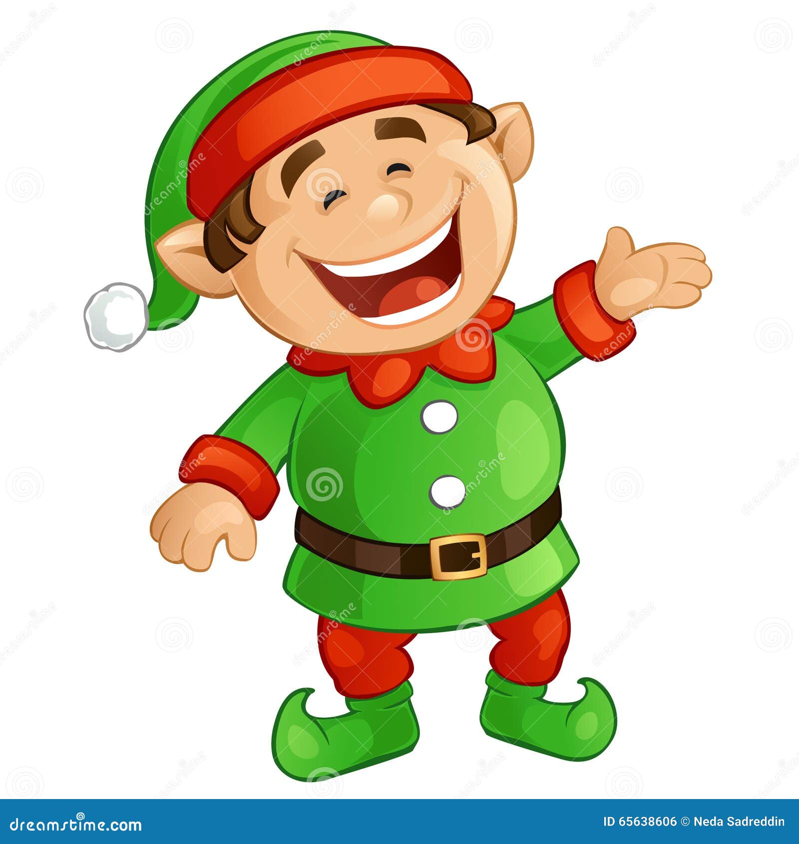 Elf stock vector. Illustration of seasonal, cute, mascot - 65638606