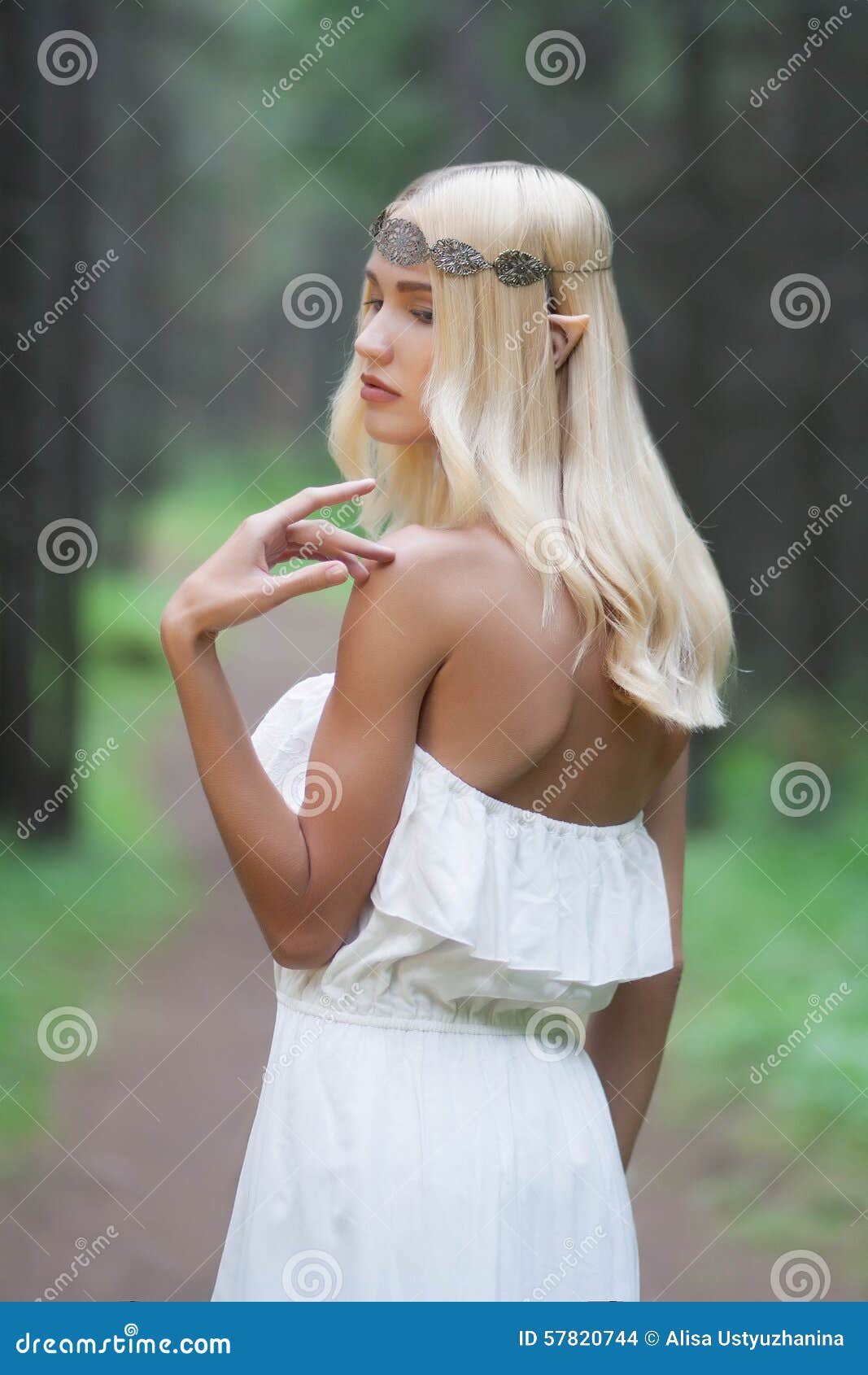 Elfe Belle fille photo stock. Image du émotion, fairytale - 57820744