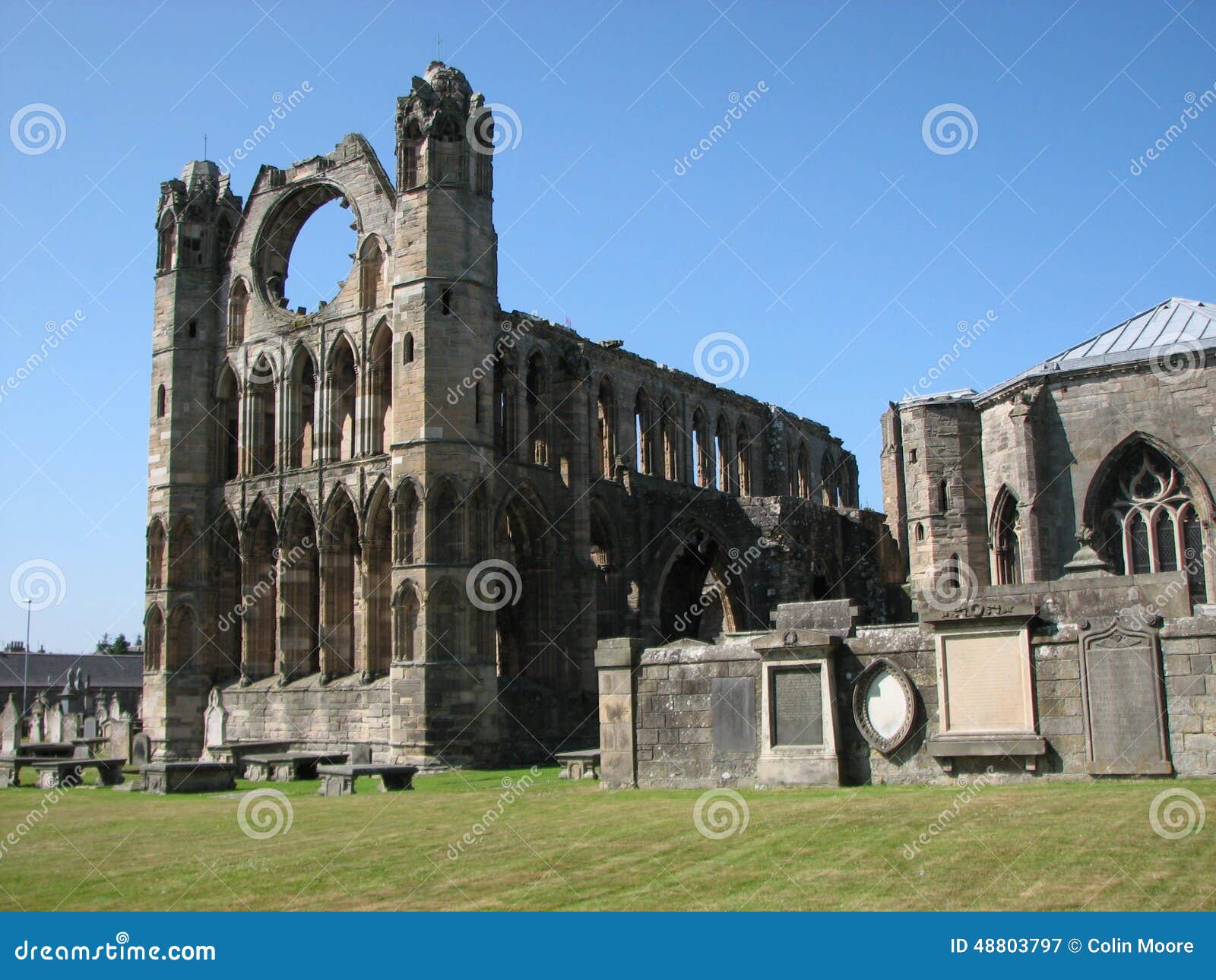 Elgin Cathedral immagine stock. Immagine di antico, cielo - 48803797